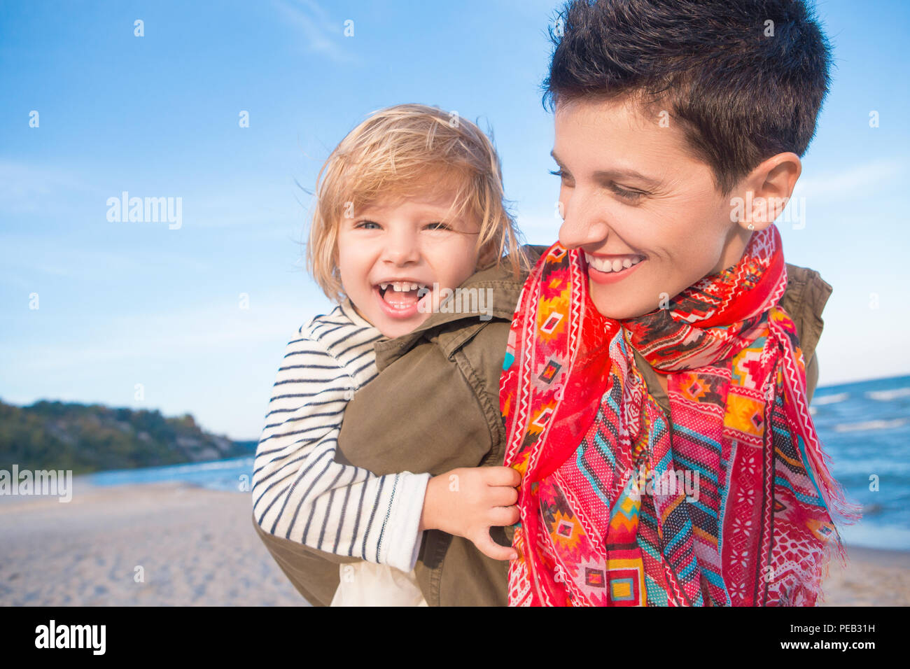 Piggy Back Ride Beach High Resolution Stock Photography and Images - Alamy