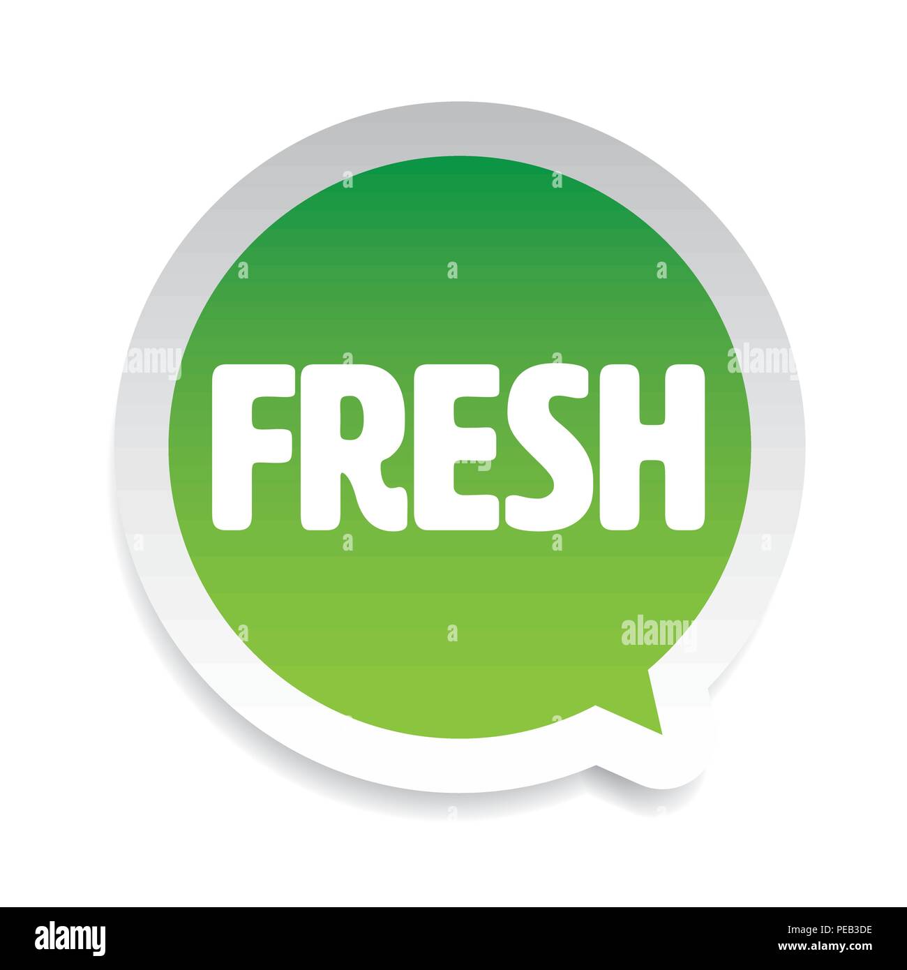 Fresh Label tag speech bubble Stock Vector Image & Art - Alamy