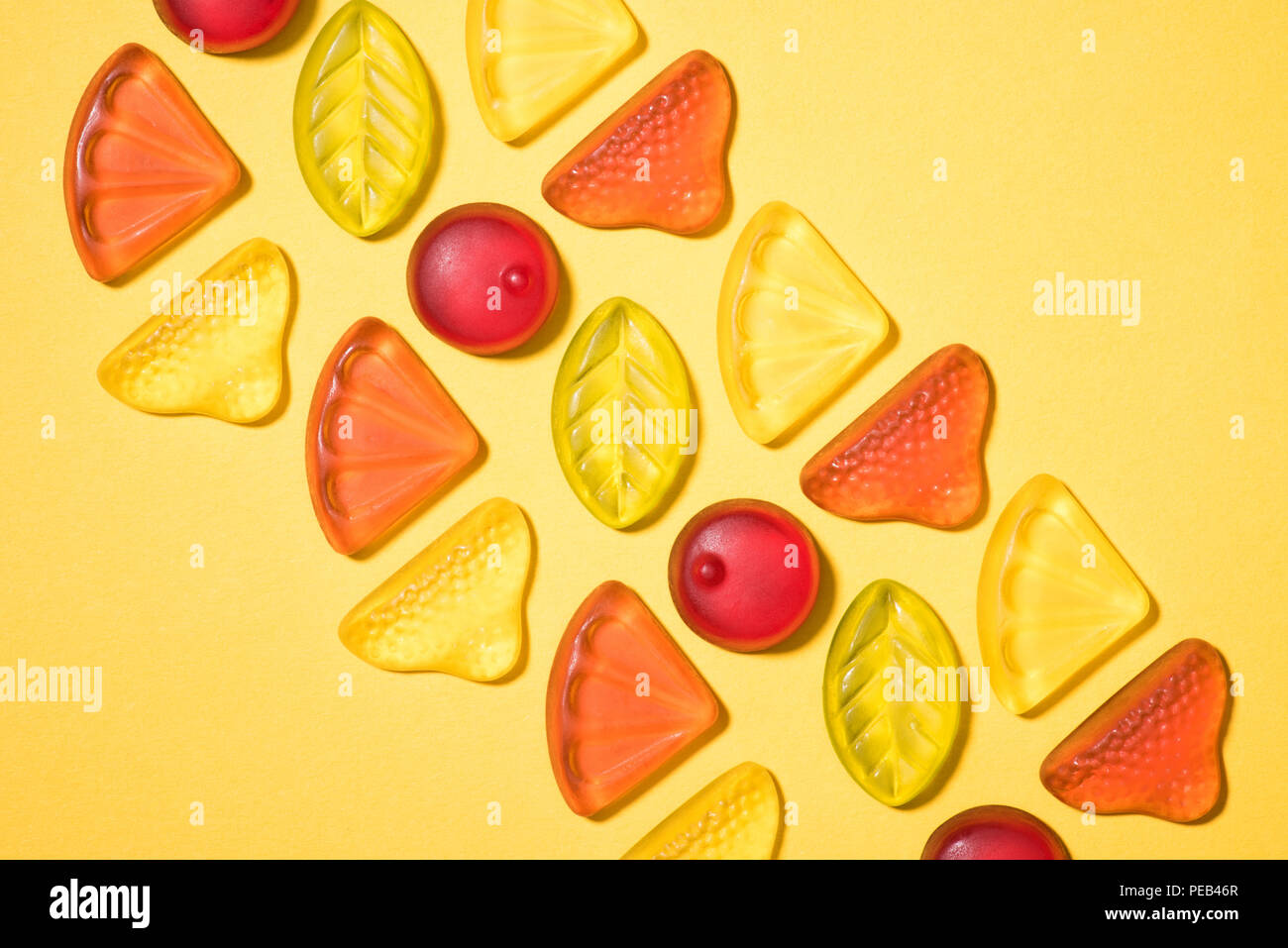 top view of gummy candies Stock Photo - Alamy