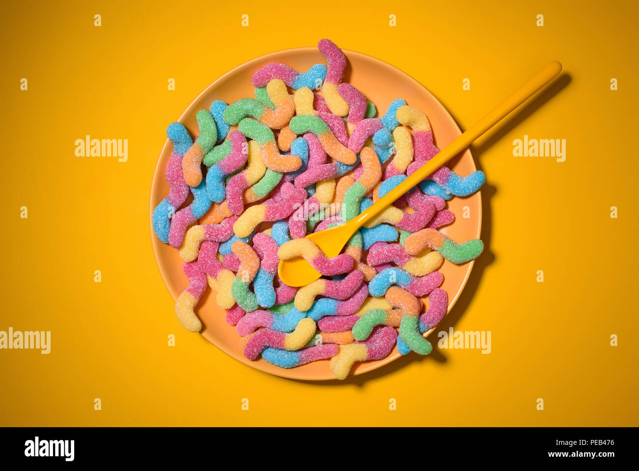 top view of gummy candies Stock Photo - Alamy