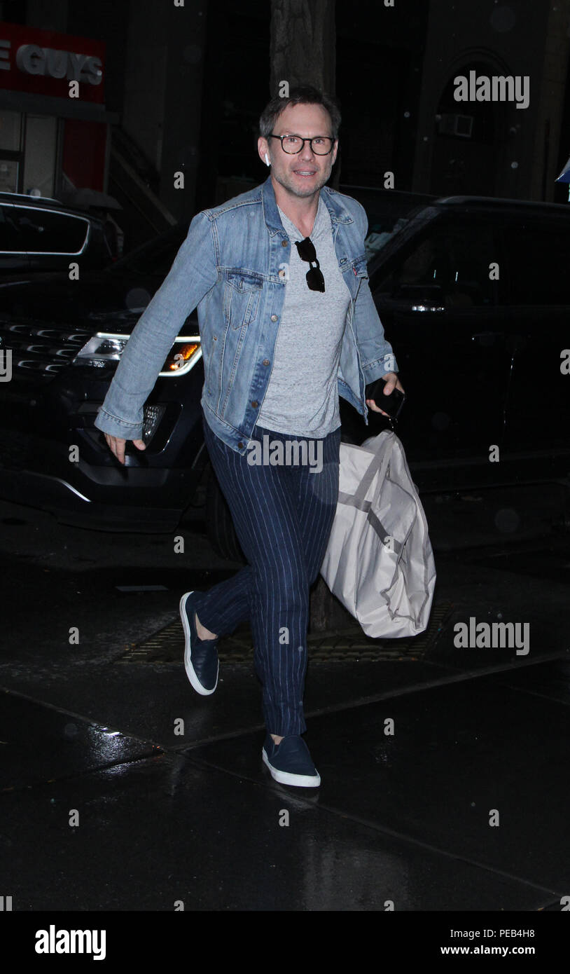 New York, NY, USA. 13th Aug, 2018. Christian Slater at Today Shiow to ...