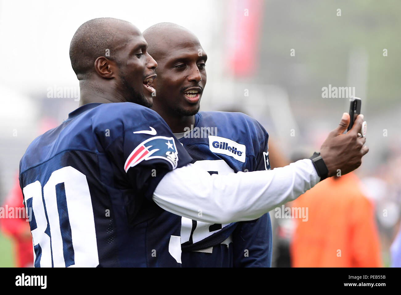 Foxborough, Massachusetts, USA. August 13, 2018: New England Patriots ...