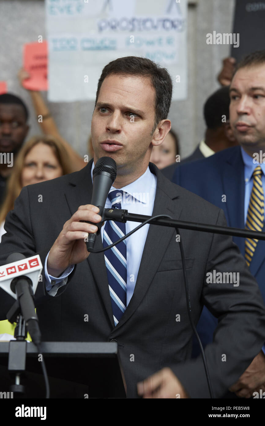 New York, New York, USA. 13th Aug, 2018. New York Assemblyman DAN QUART ...