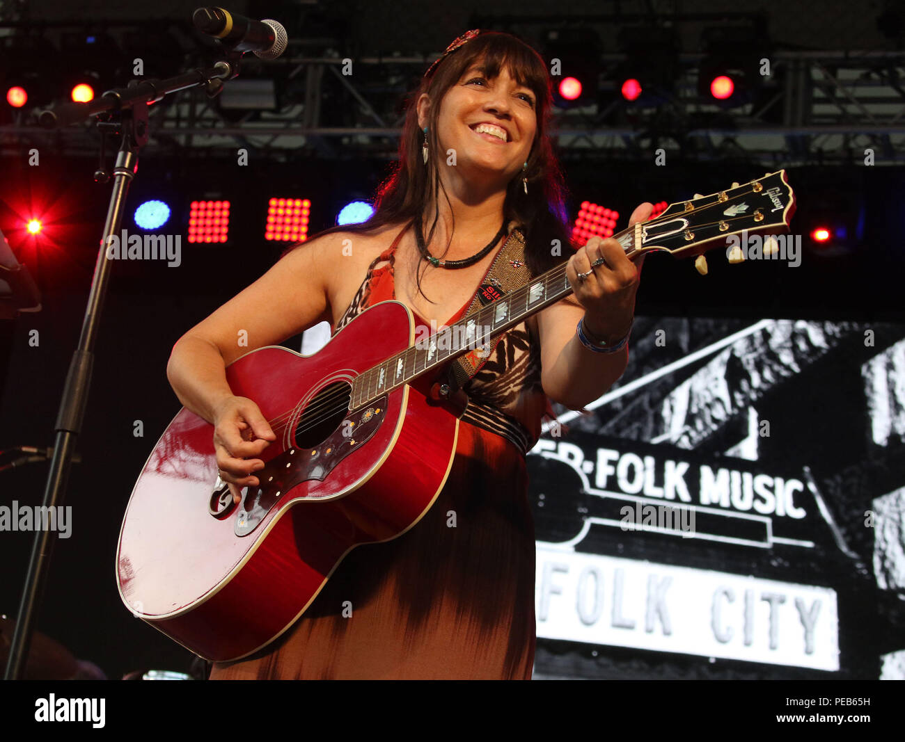 New York City, New York, USA. 12th Aug, 2018. Musician/singer MAURA ...