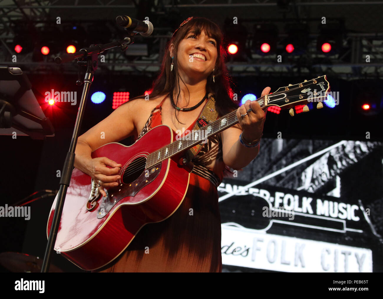 New York City, New York, USA. 12th Aug, 2018. Musician/singer MAURA ...