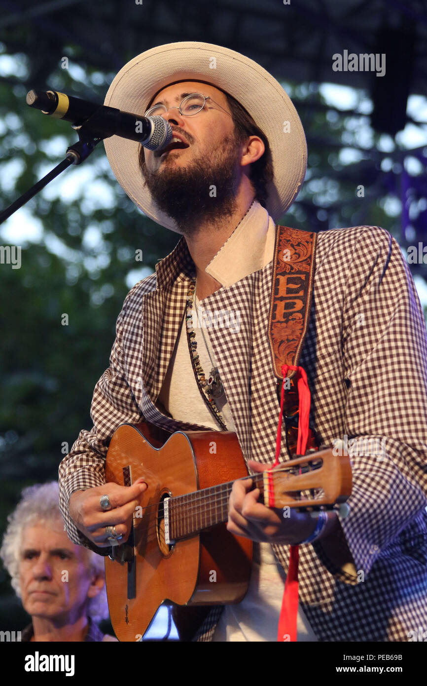 New York City, New York, USA. 12th Aug, 2018. Musician/singer ELVIS ...