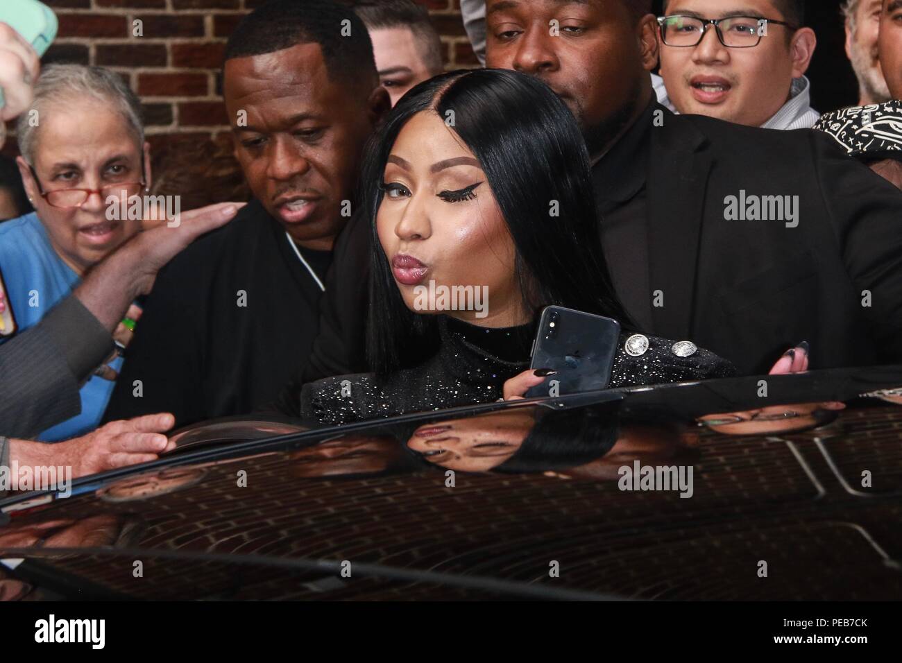 New York, NY, USA. 13th Aug, 2018. Nicki Minaj at The Late Show With ...
