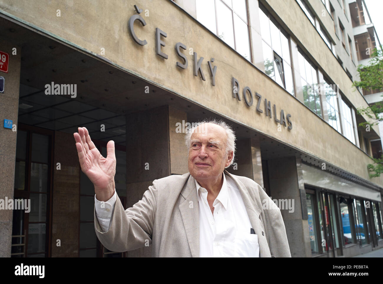 08 August 2018, Czech Republic, Prague: The contemporary witness and ...