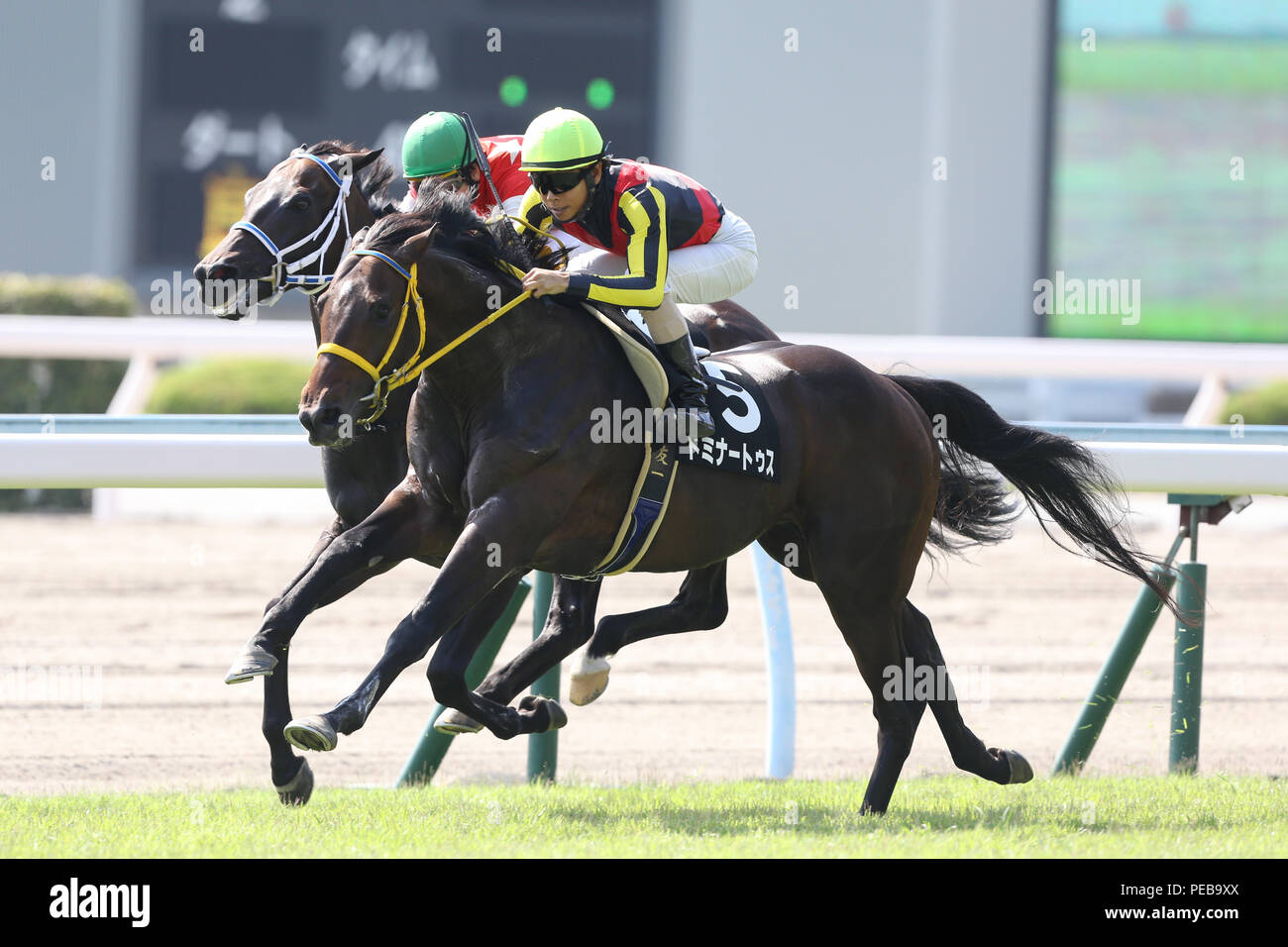 Fukuoka, Japan. 11th Aug, 2018. (R-L) Dominatus (Yuichi Kitamura), Red ...
