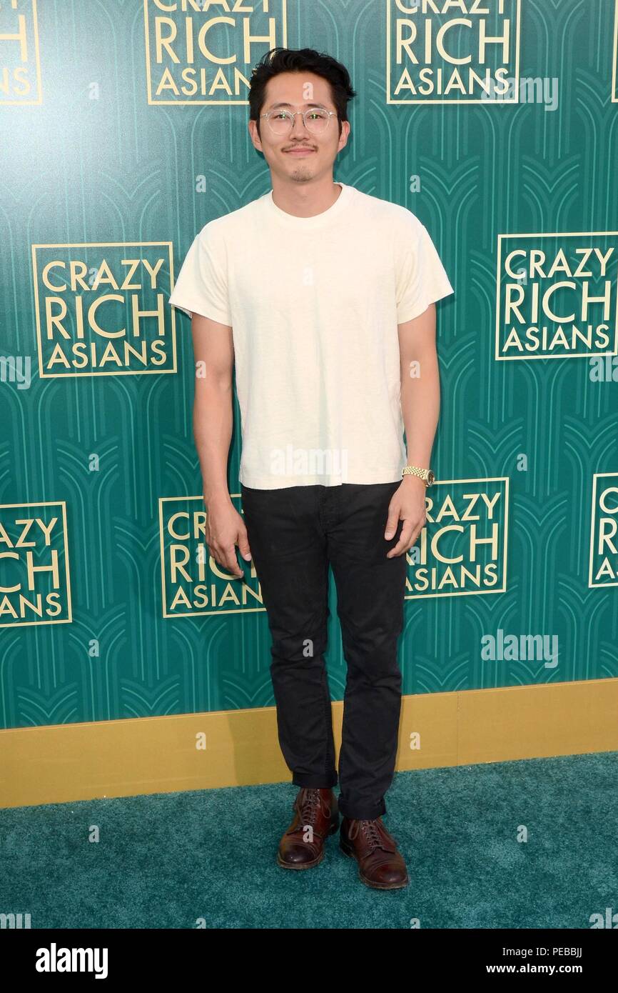 Los Angeles, CA, USA. 7th Aug, 2018. Steven Yuen at arrivals for CRAZY ...