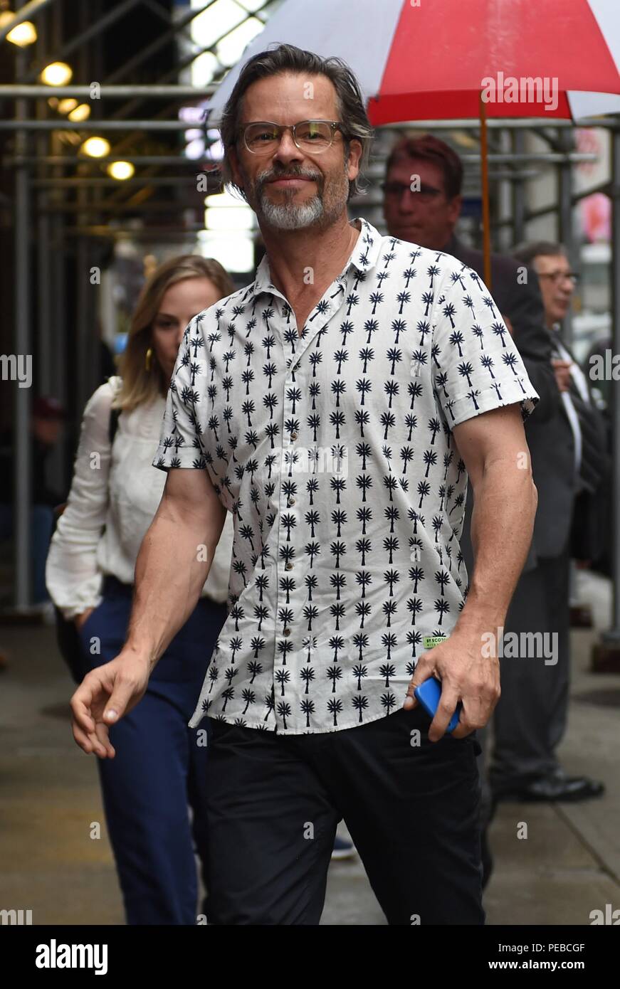 New York, NY, USA. 13th Aug, 2018. Guy Pearce out and about for ...