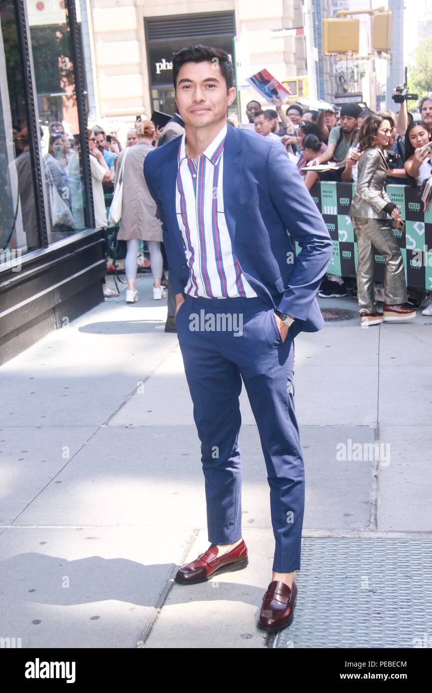 NEW YORK, NY - AUGUST 14: Henry Golding at BUILD SERIES on August 14 ...