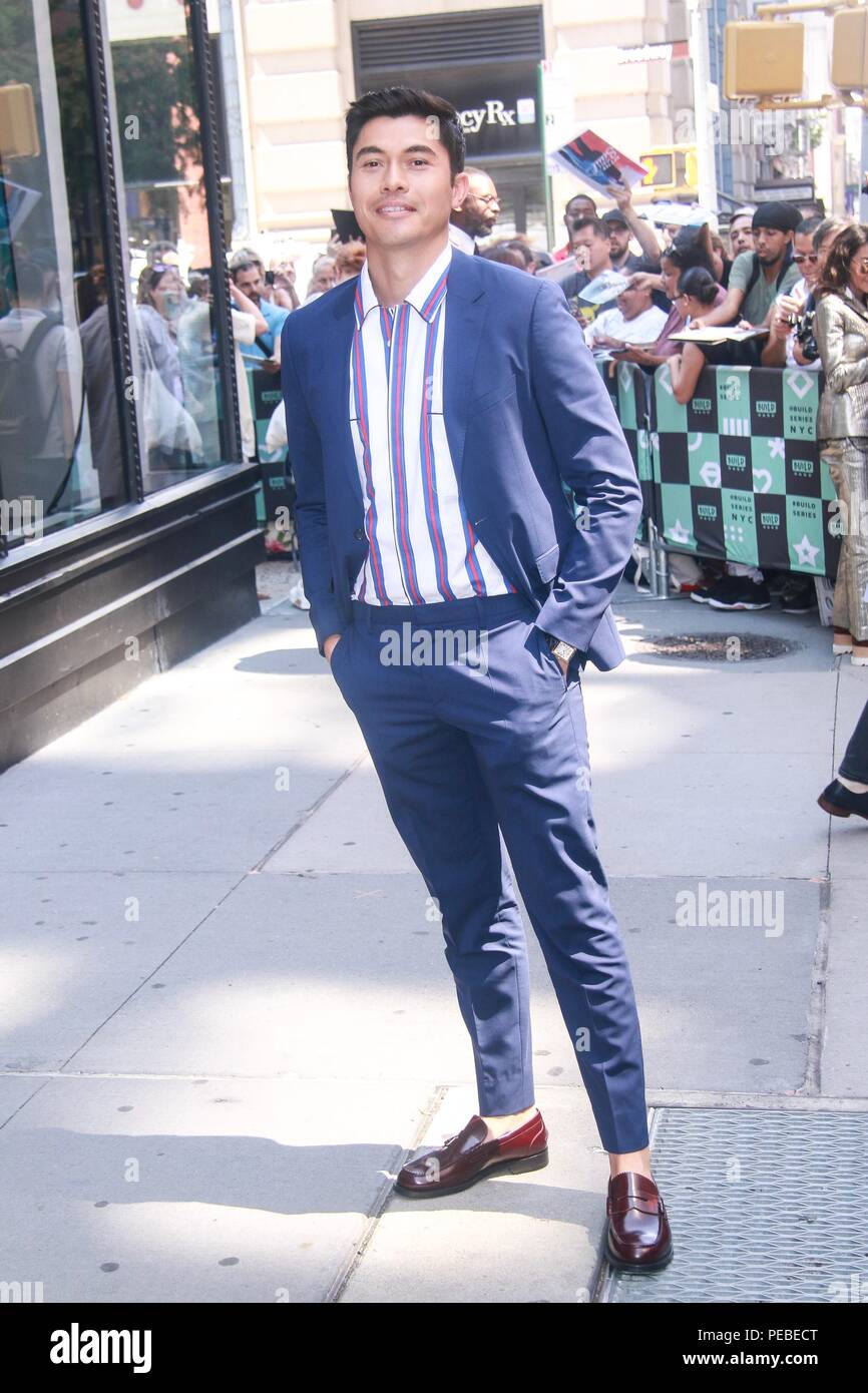 NEW YORK, NY - AUGUST 14: Henry Golding at BUILD SERIES on August 14 ...