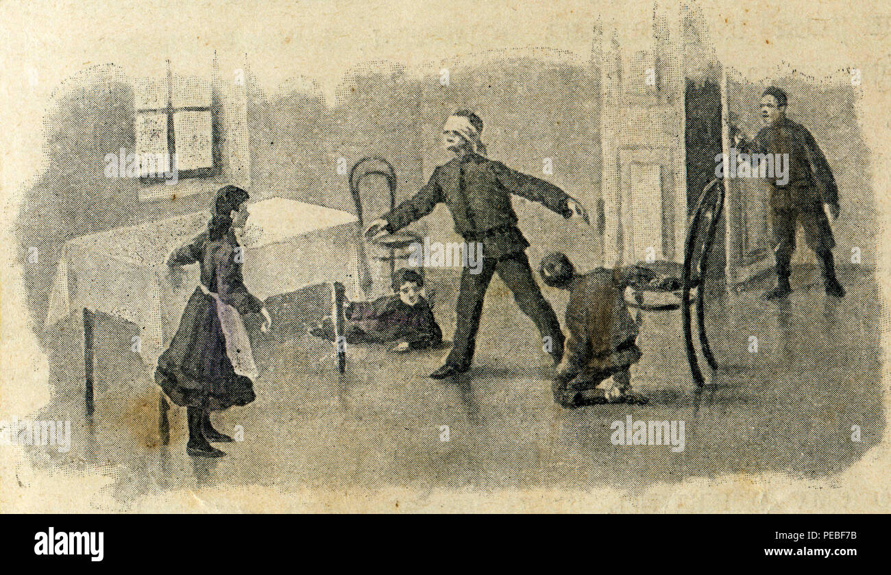 Children playing blind mans buff hi-res stock photography and images ...