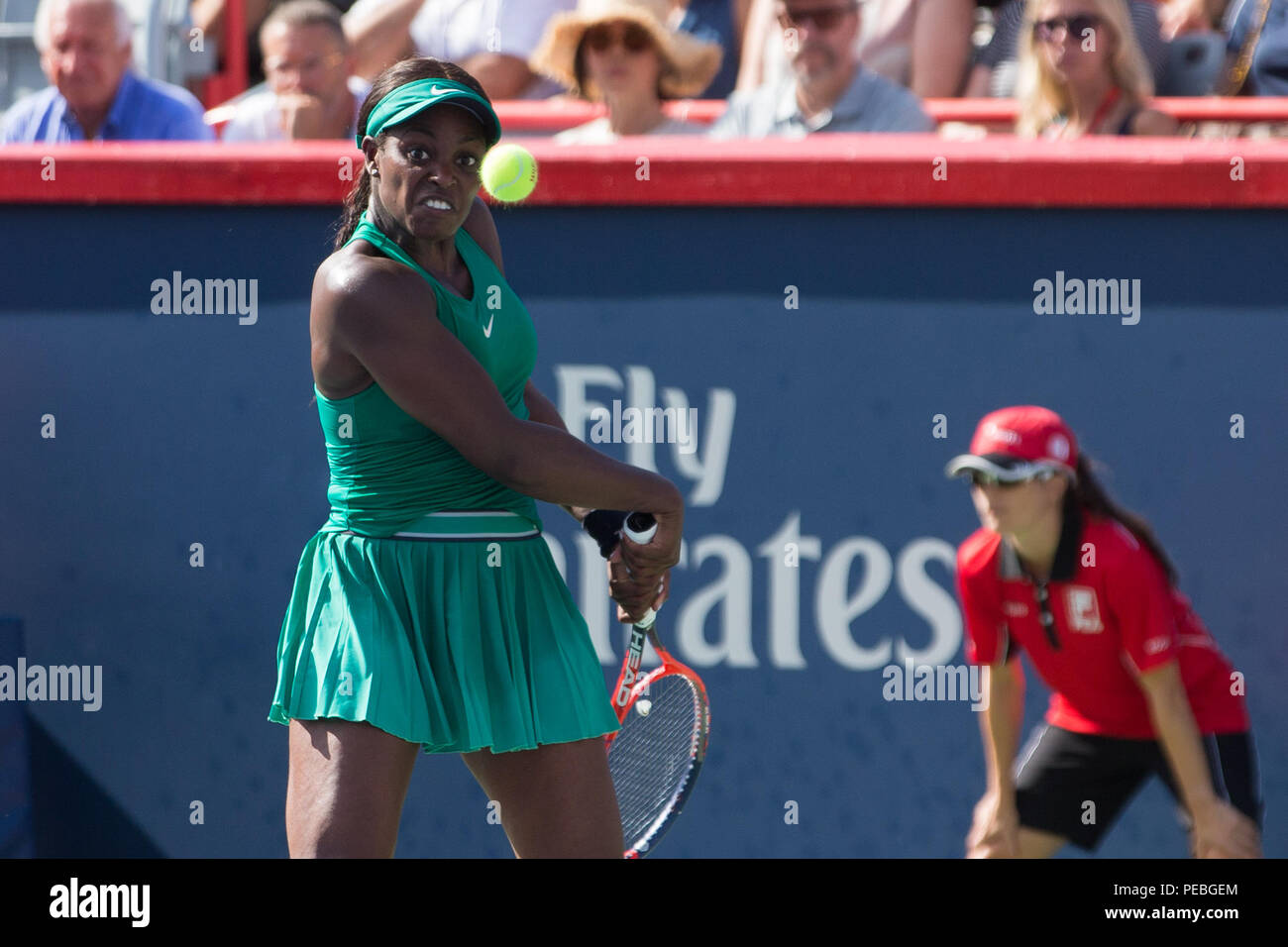August 12, 2018: Sloane Stephens in action during the final of the ...