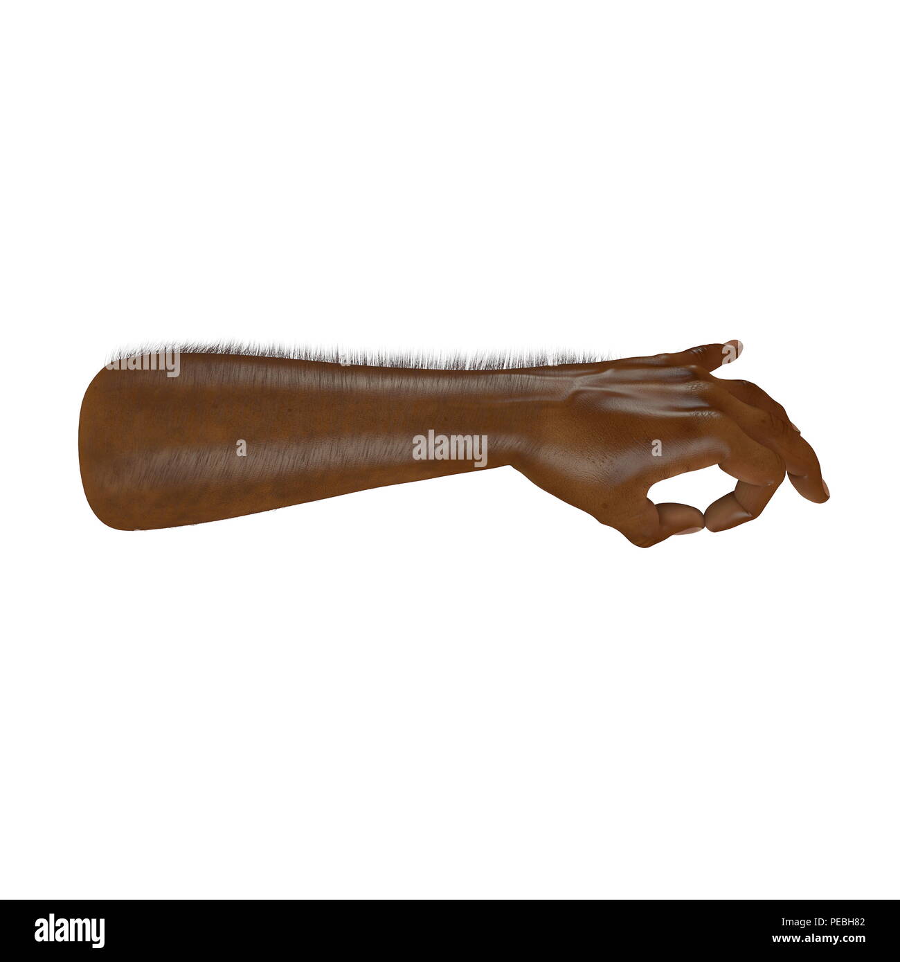 african man hand Ok Sign on a white. 3D illustration Stock Photo - Alamy