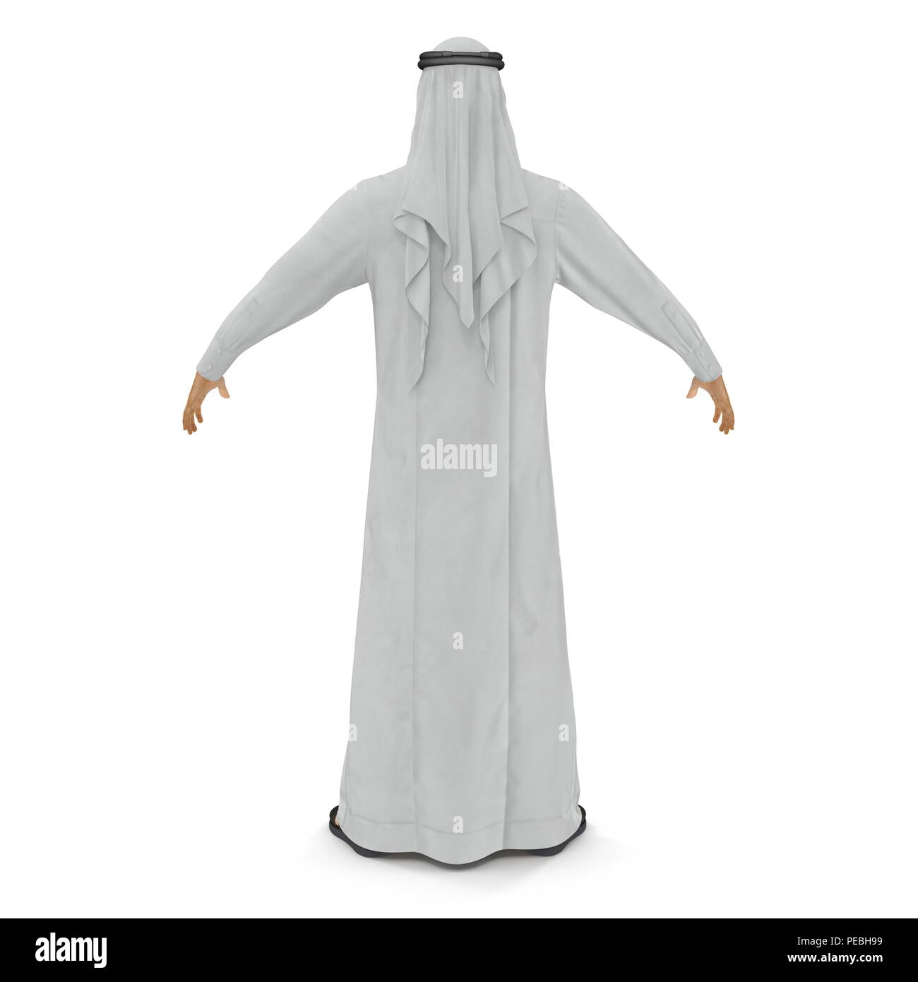 Arabian man white robe hi-res stock photography and images - Alamy