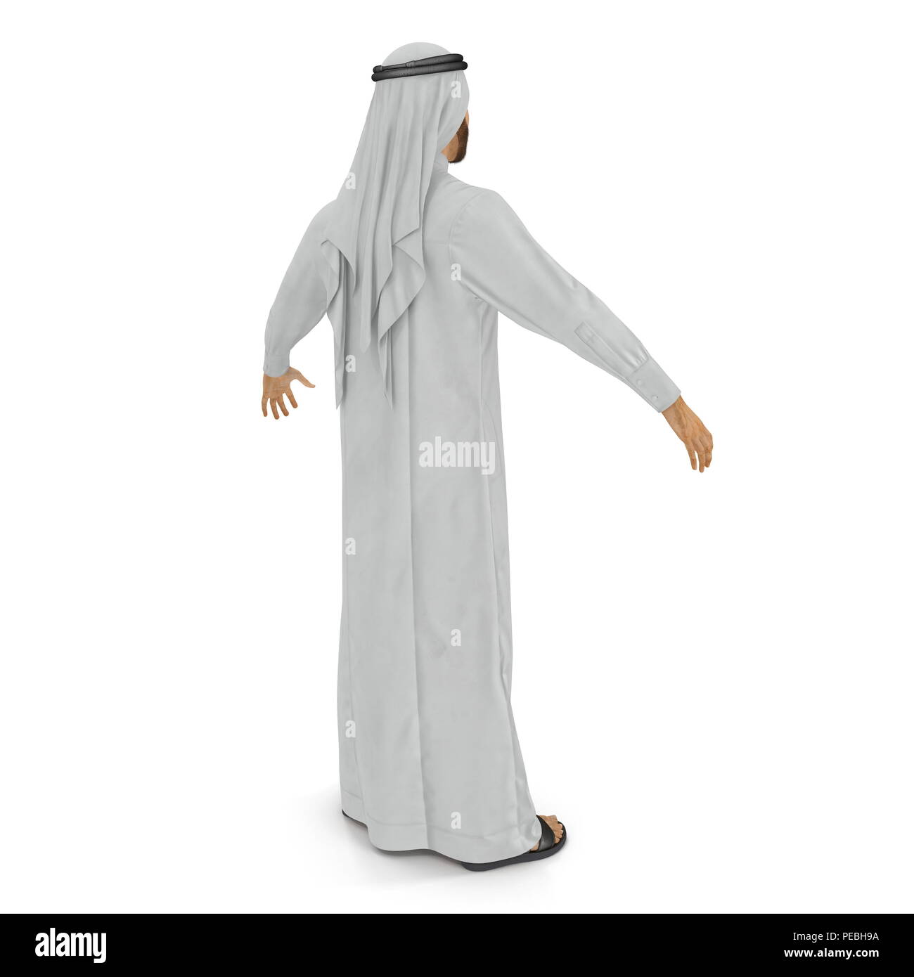 Arabian man white robe hi-res stock photography and images - Alamy
