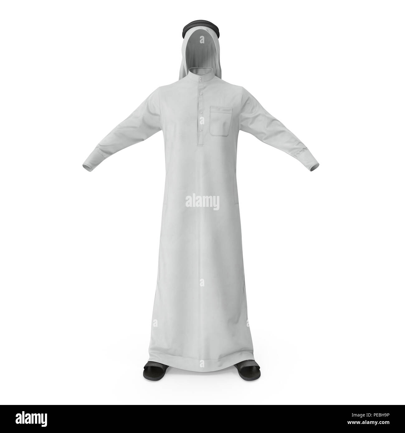 Arabic man back view Cut Out Stock Images & Pictures - Alamy