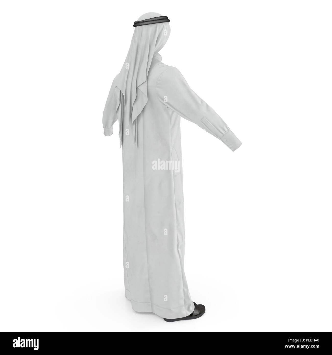 Arabic man back view hi-res stock photography and images - Alamy