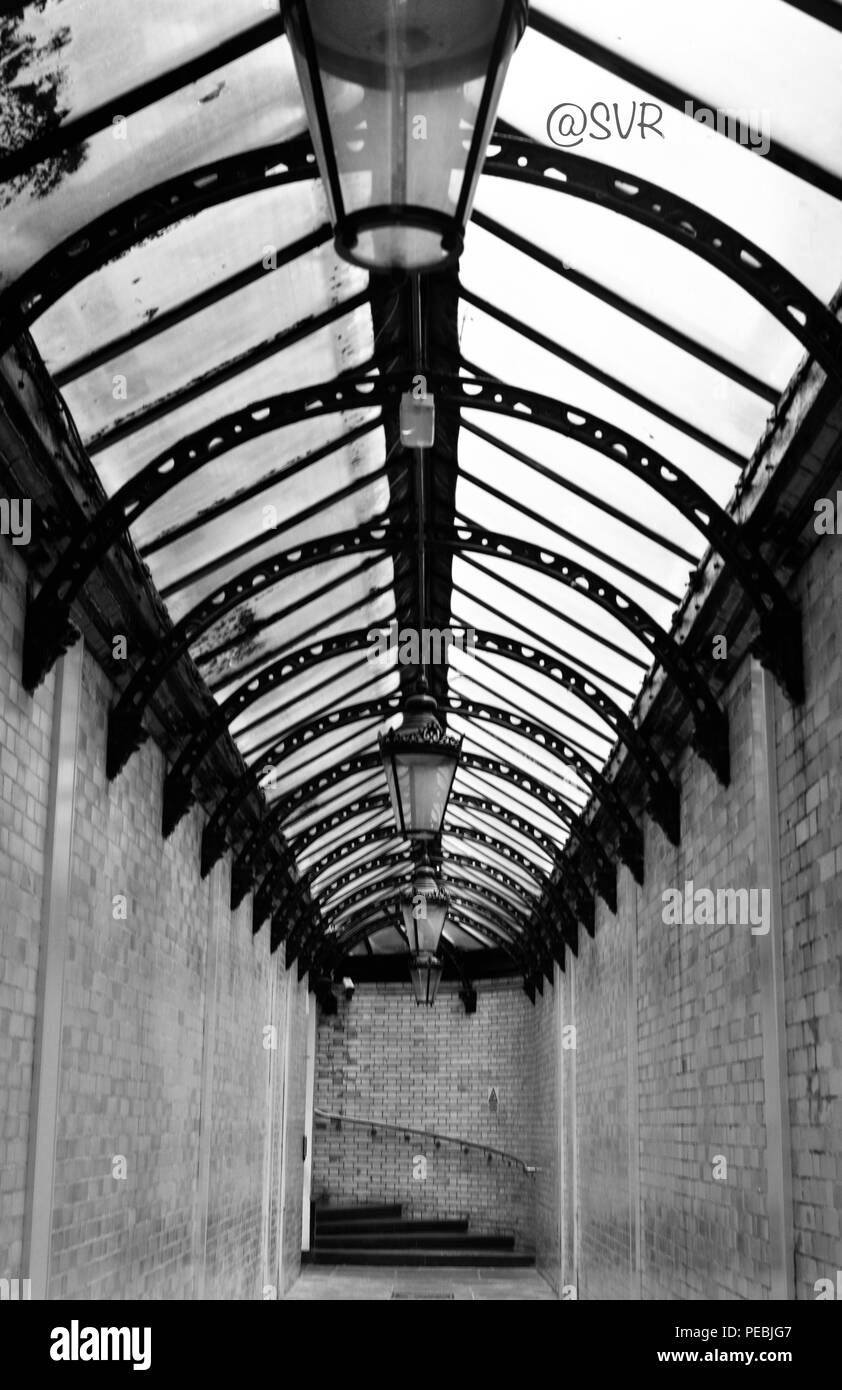 Covered street Black and White Stock Photos & Images - Alamy