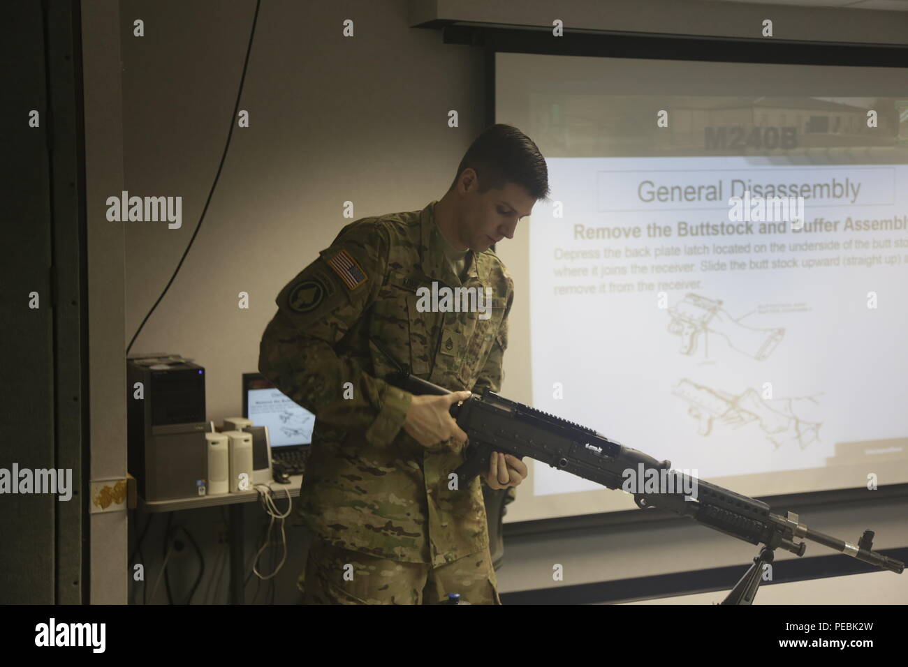 U.S. Army Staff Sgt. Brian Kohl, assigned to 55th Signal Company ...