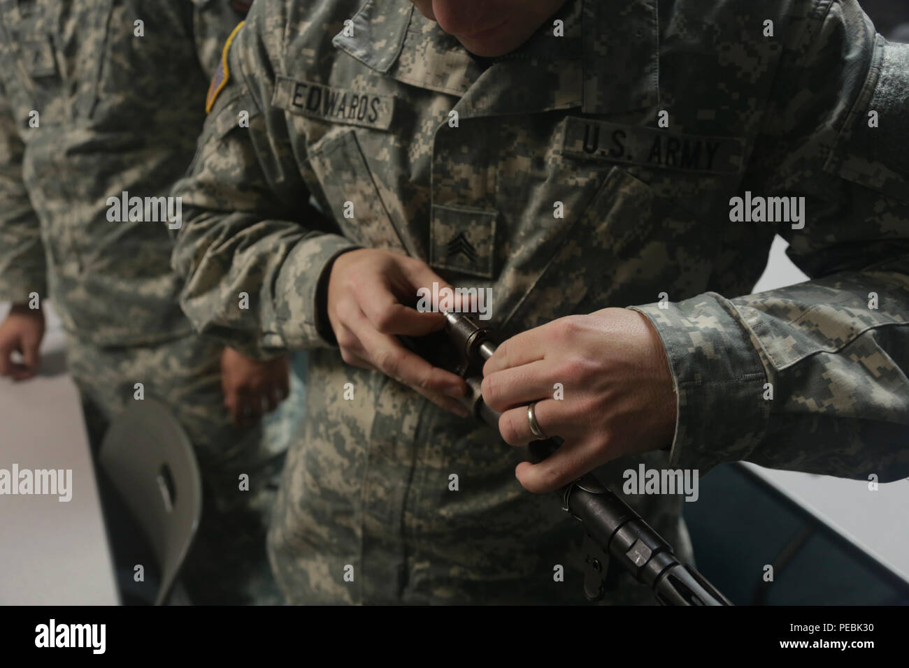 U.S. Army Sgt. Jason Edwards, assigned to 55th Signal Company (Combat ...