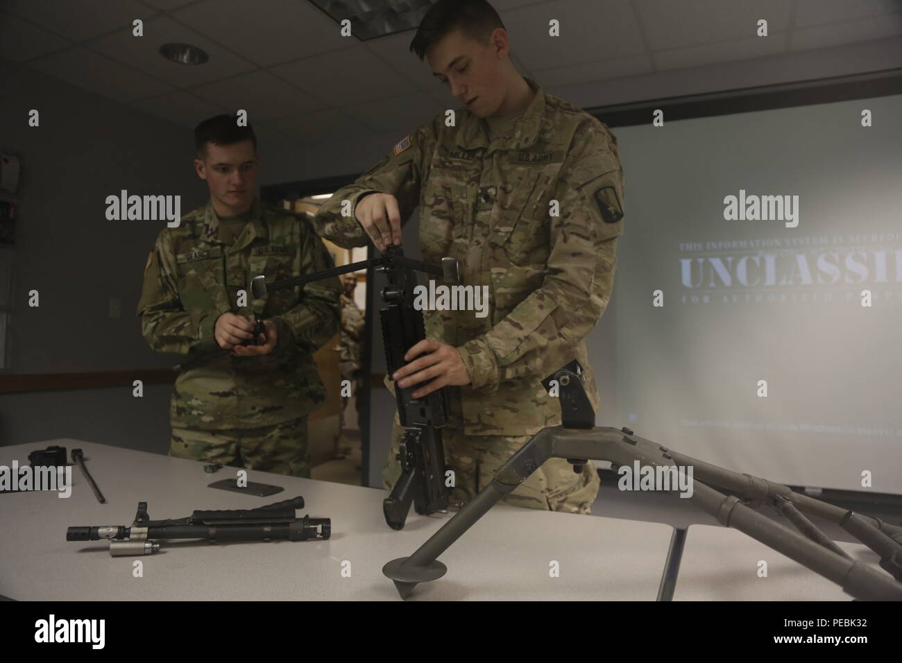 U.S. Army Spc. Andrew Miller, assigned to 55th Signal Company (Combat ...
