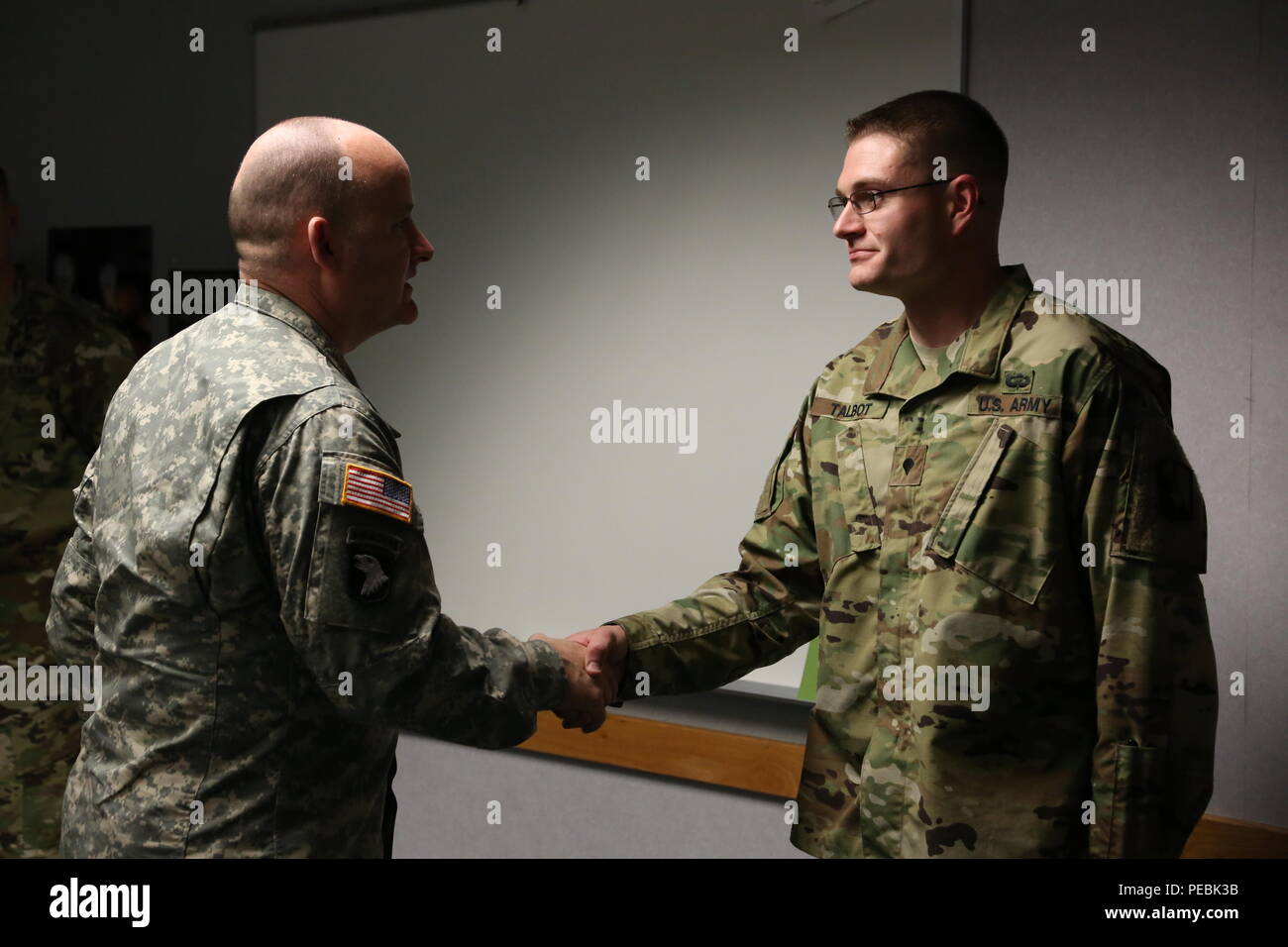 U.S. Army Lt. Col. David Biggins, commander of the 114th Signal ...