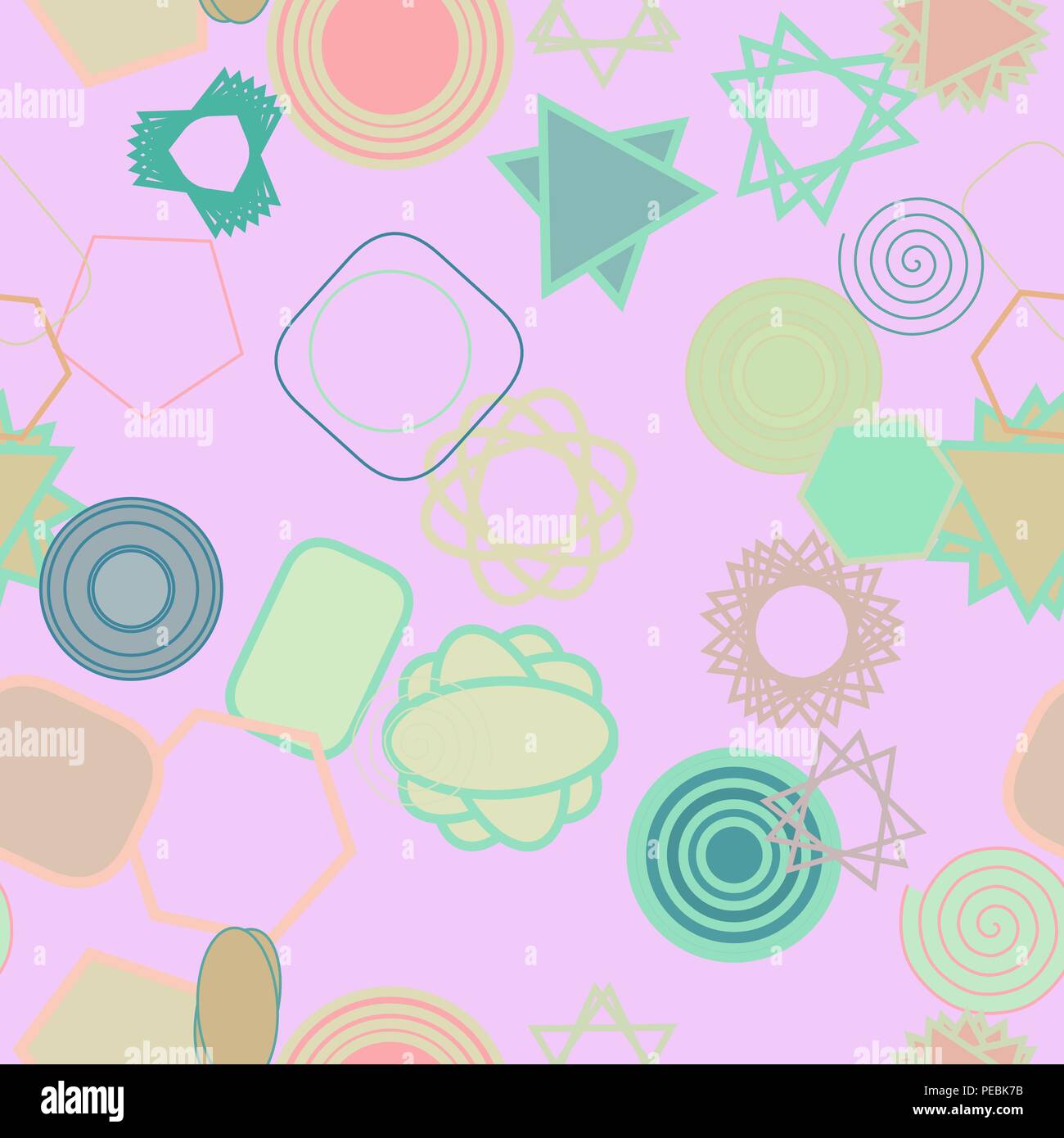 Seamless background abstract geometric mixed pattern for design. Vector ...