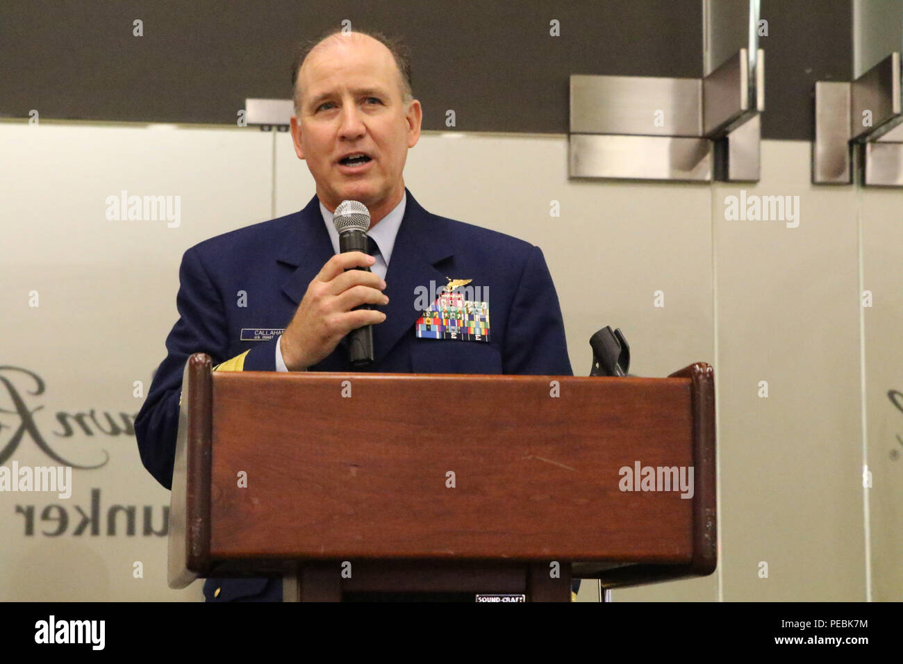 Rear Adm. David Callahan, U.S. Coast Guard Eight District commander ...