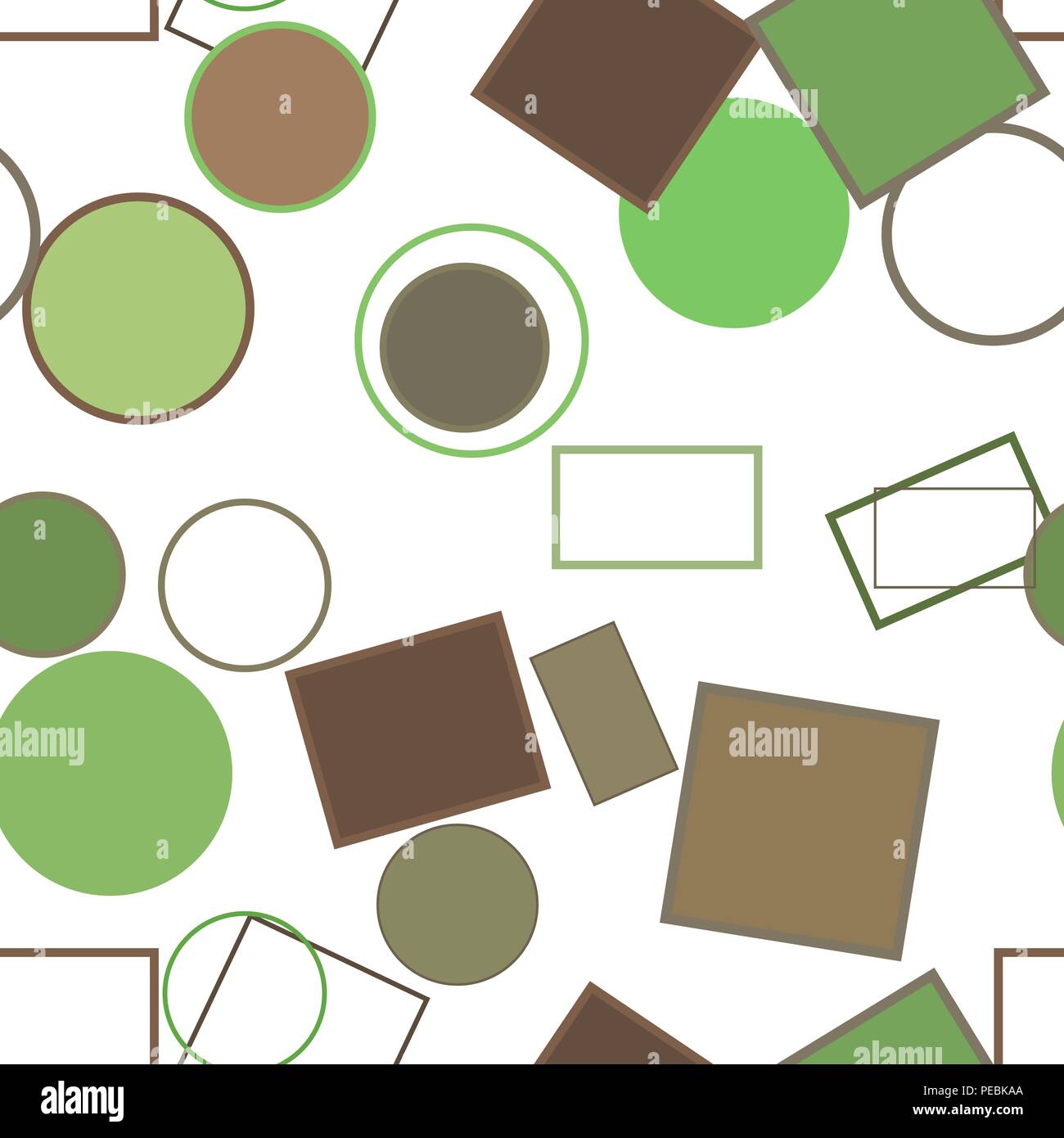 Seamless abstract conceptual geometric ellipse & square box pattern ...