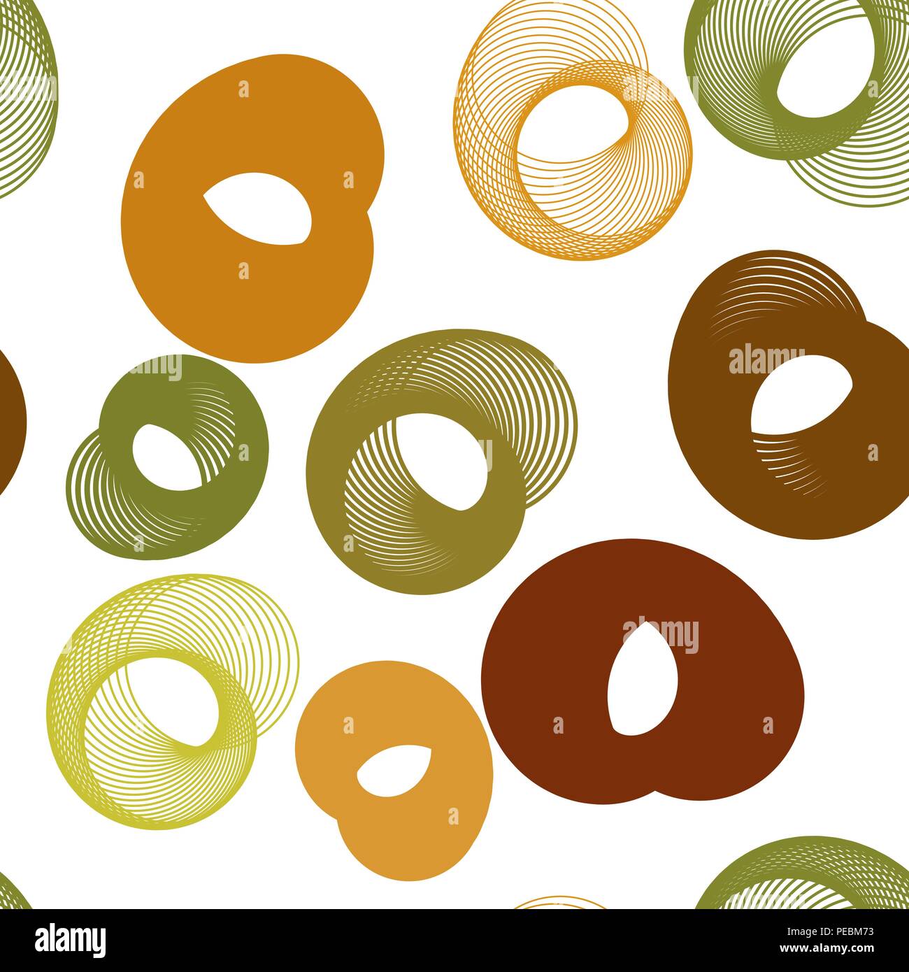 Seamless artistic circles or ellipses background pattern abstract ...
