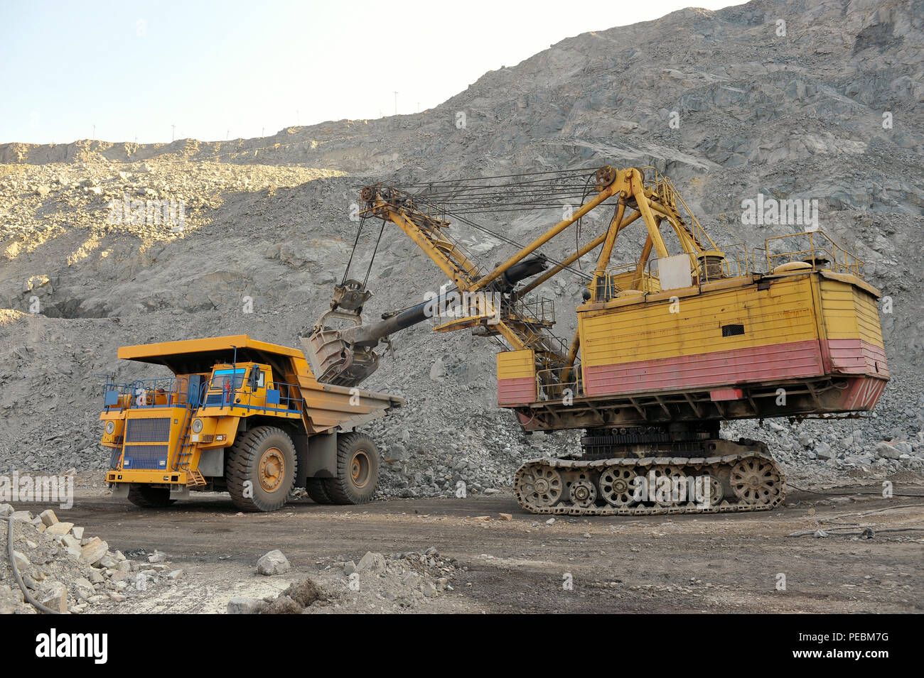 Loading iron ore on big hi-res stock photography and images - Alamy