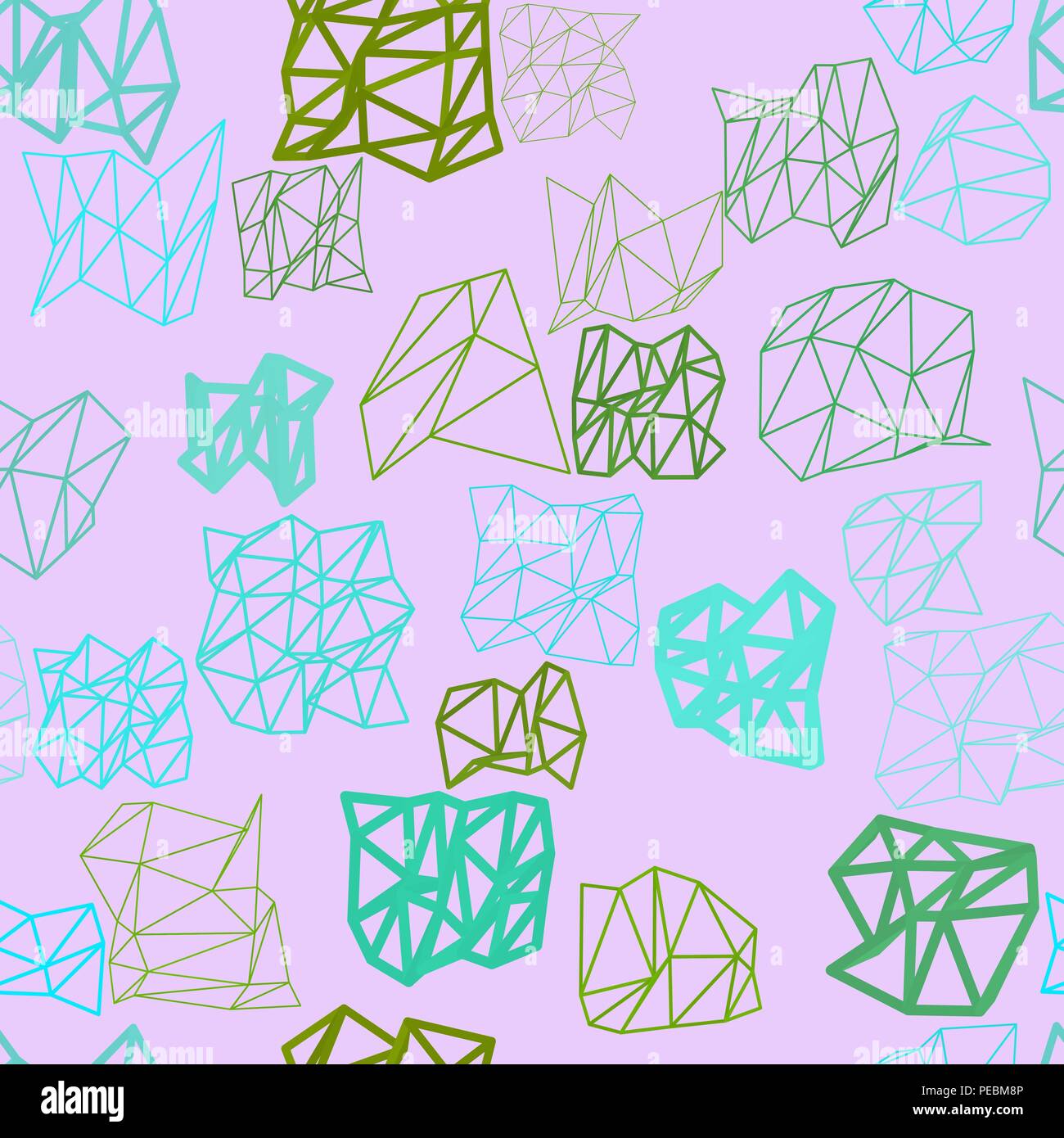 Seamless abstract geometric background with shape of triangle strip ...