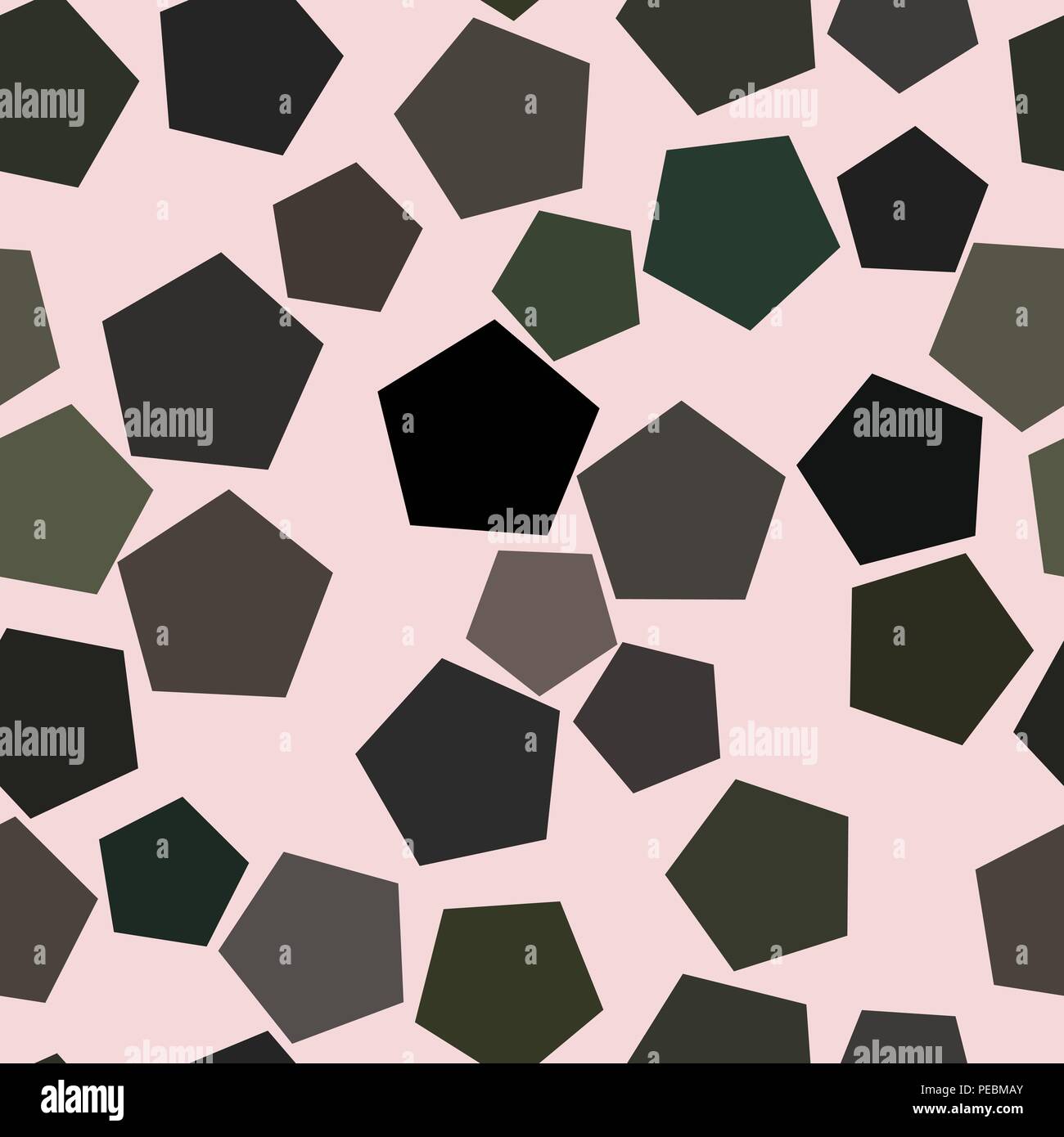 Seamless abstract pentagon geometric pattern, colorful & artistic for ...