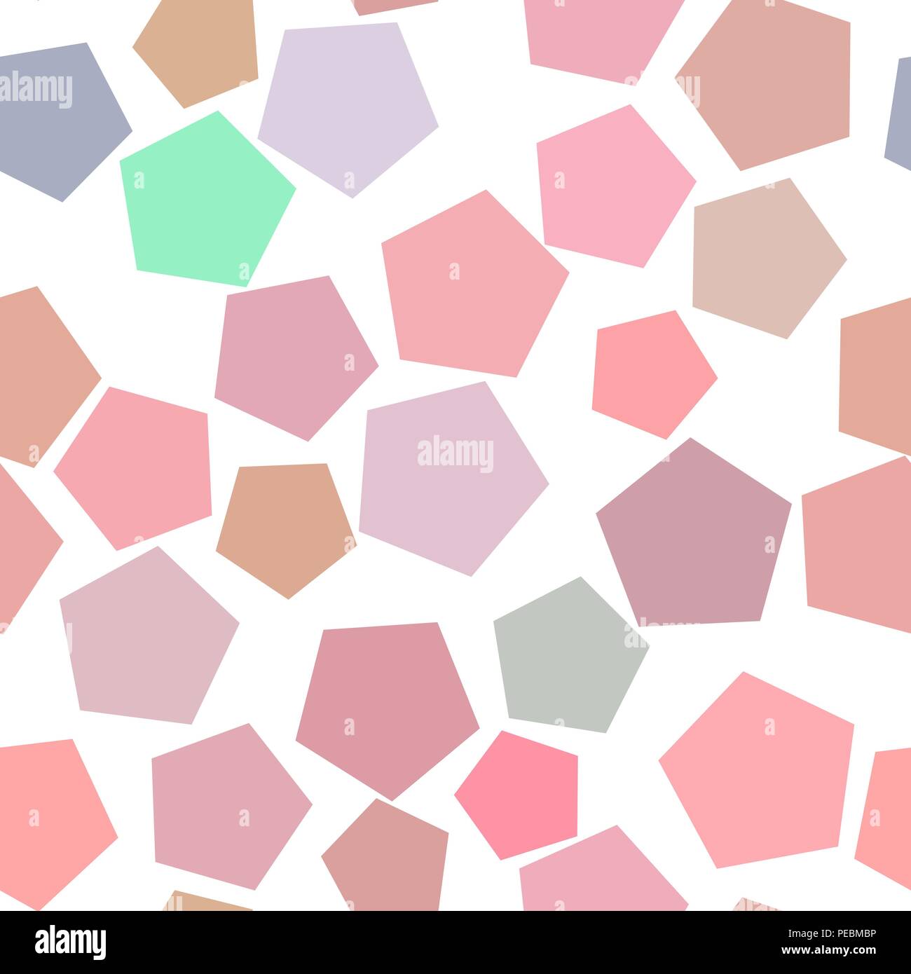 Seamless abstract geometric background with shape of pentagon pattern ...