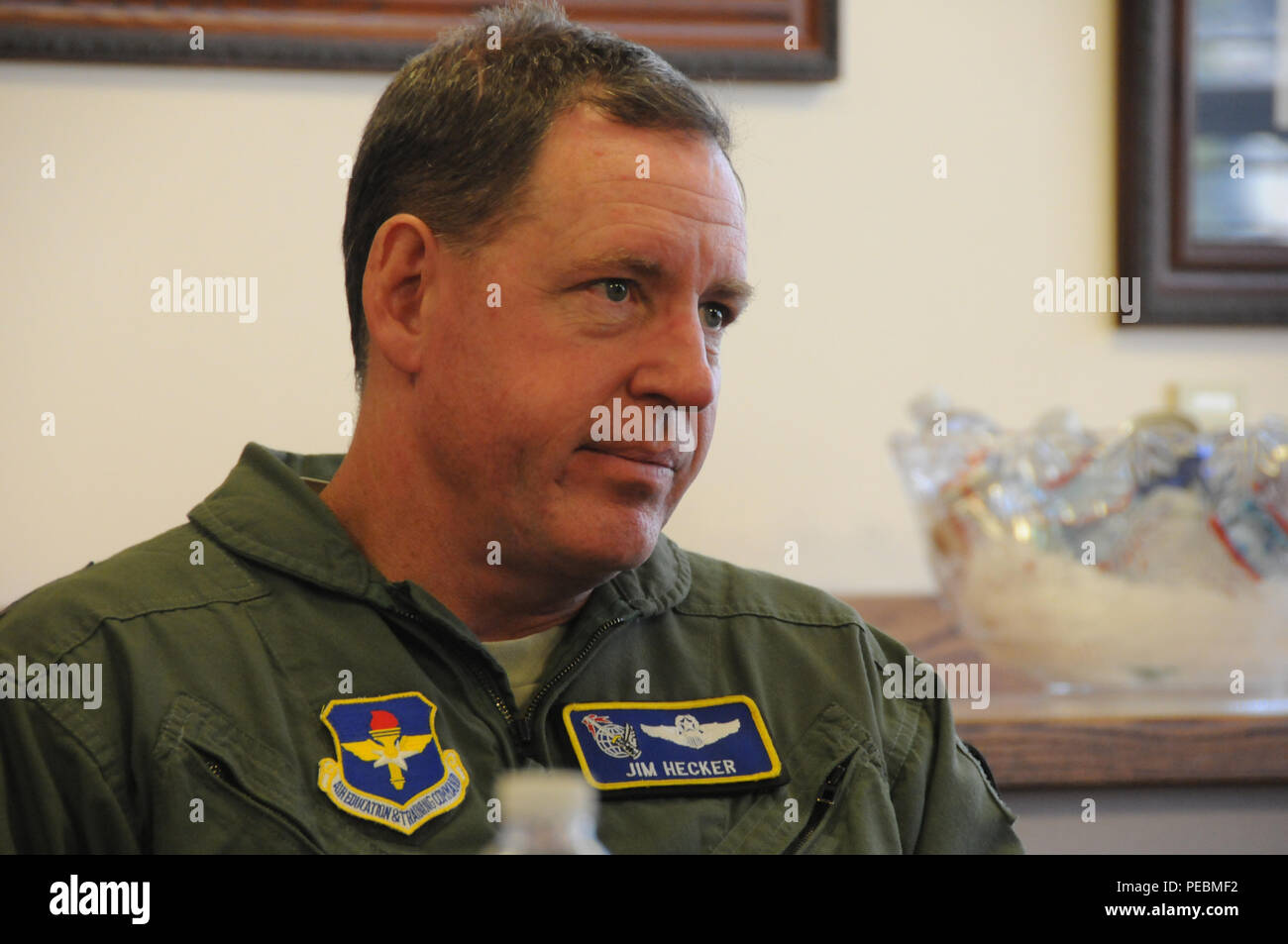 U.S. Air Force Maj. Gen. James Hecker, 19th Air Force commander ...