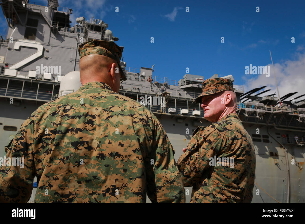 U.S. Marine Corps Forces, Pacific Sgt. Maj. Paul McKenna, command sergeant major, U.S. Marine ...