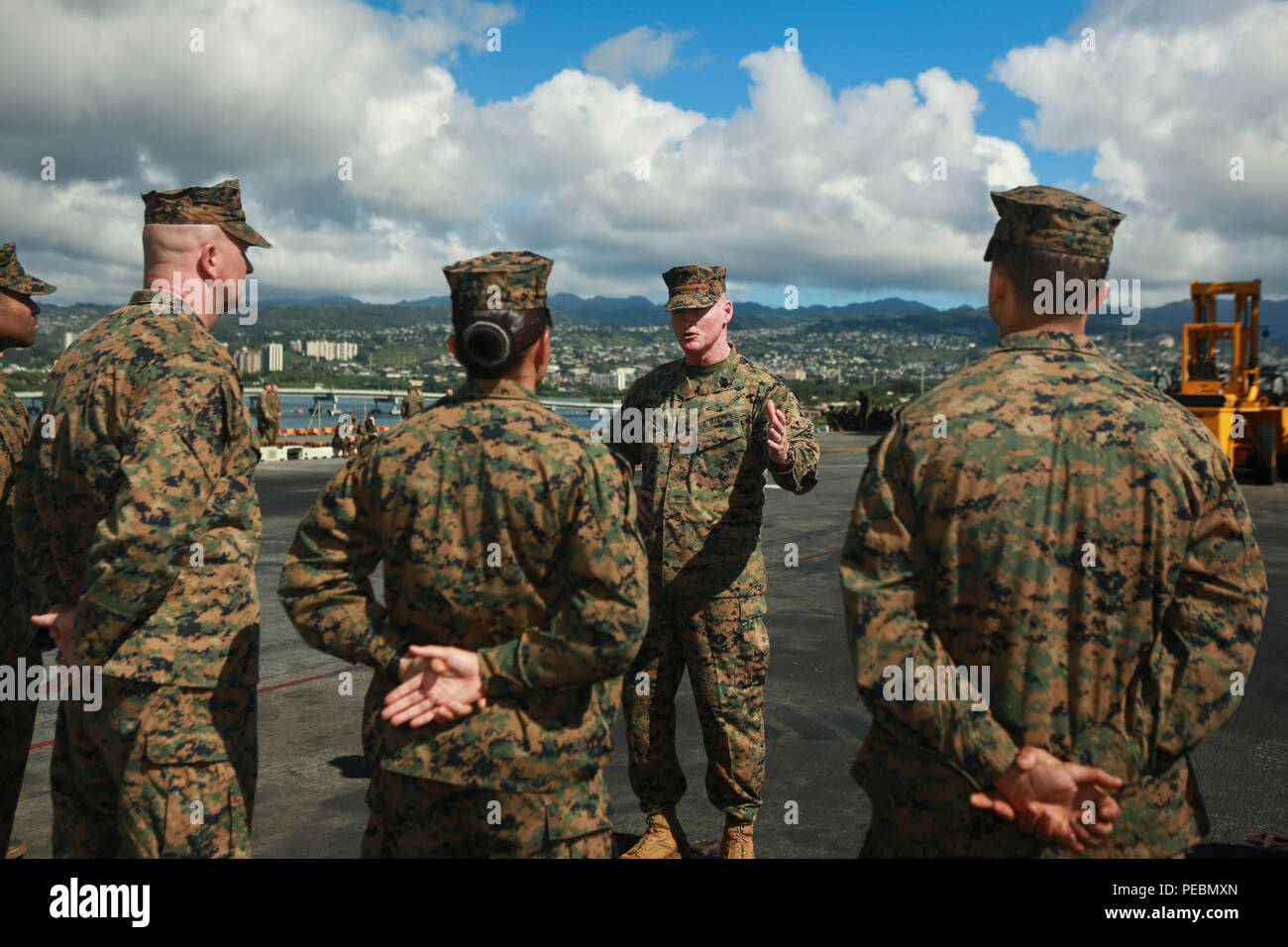 U.S. Marine Corps Forces, Pacific Sgt. Maj. Paul McKenna, command ...