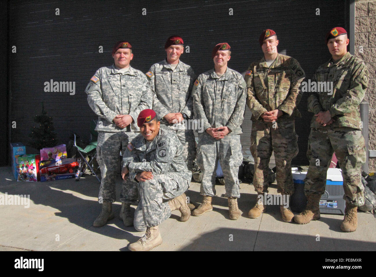 The first six Soldiers waiting in line for the 18th Annual Randy Oler ...