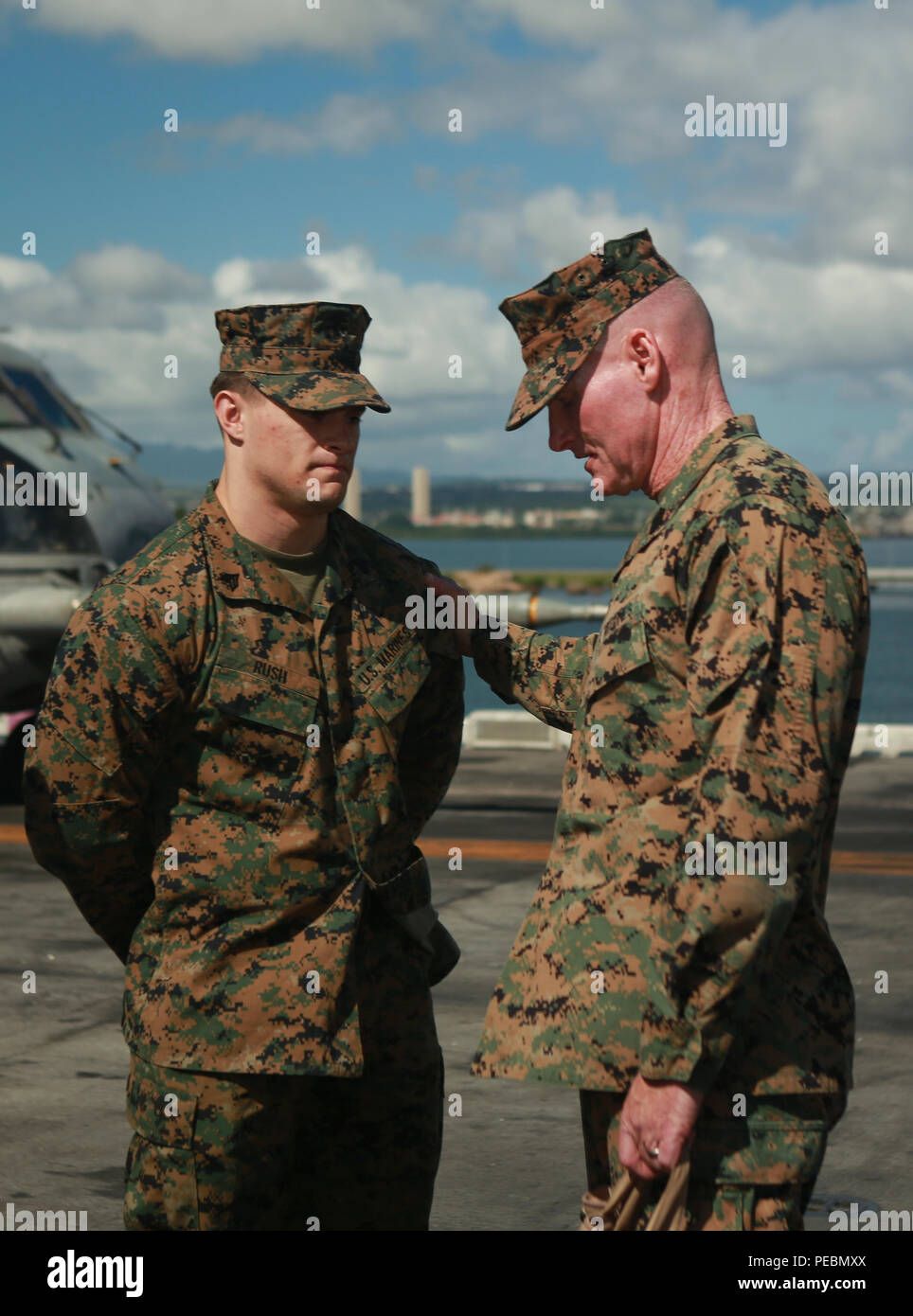 U.S. Marine Corps Forces, Pacific Sgt. Maj. Paul McKenna, command ...