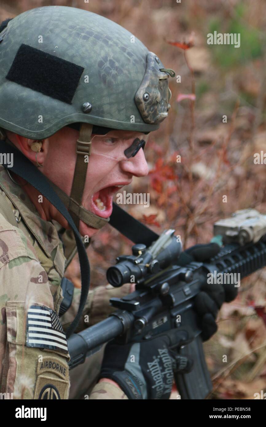 Sgt. Daniel Young, an infantryman assigned to Pathfinder Company, 2nd ...