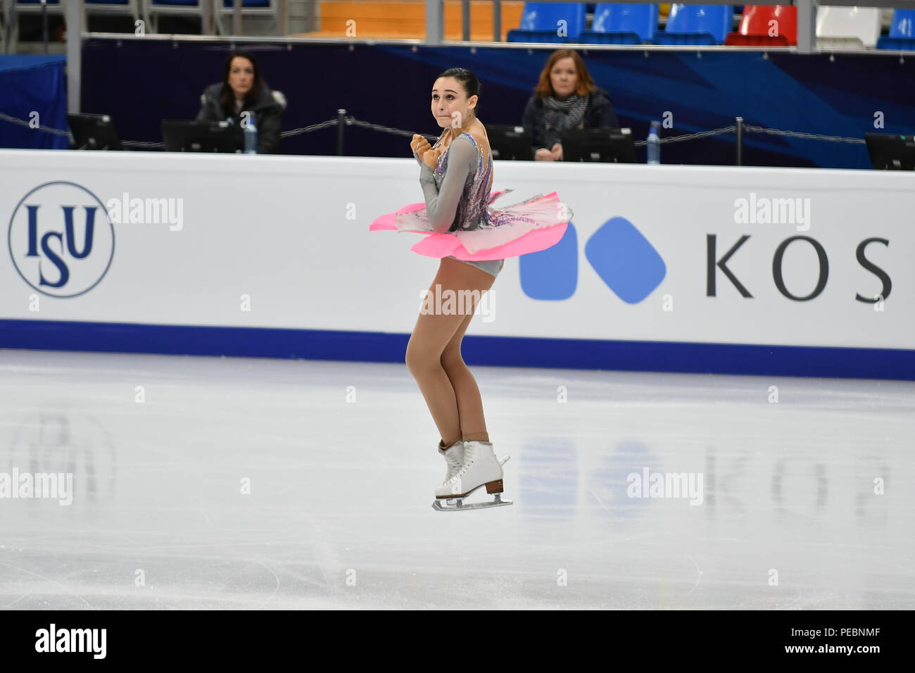 Kim Cheremsky performs her short program at Figure Skating European ...