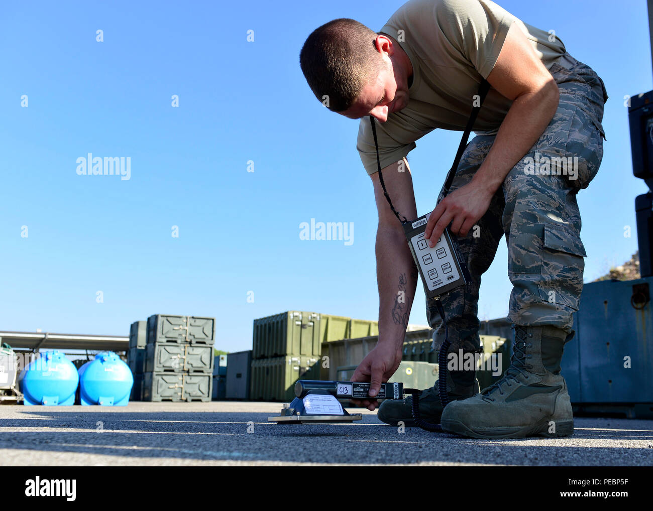 U.S. Air Force Senior Airman Andrew Beu, 31st Civil Engineer Squadron ...