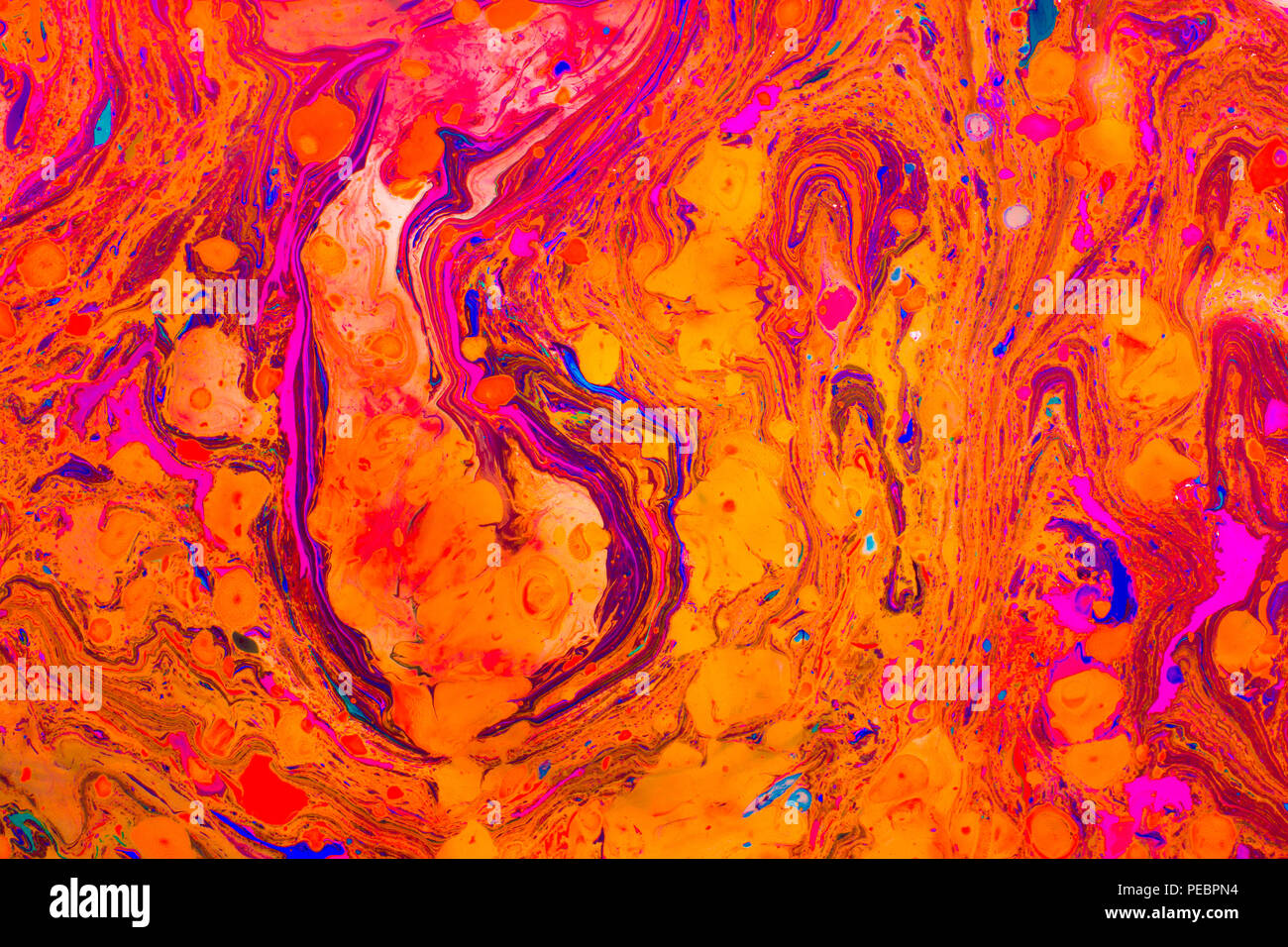 Traditional Ottoman Turkish marbling art patterns as abstract ...