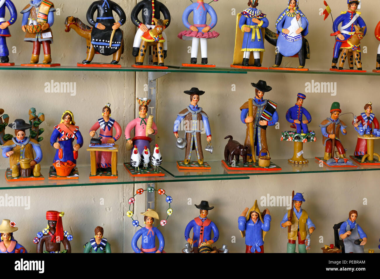 Vila do Conde, Portugal - August 6, 2014: Very small figures of ...