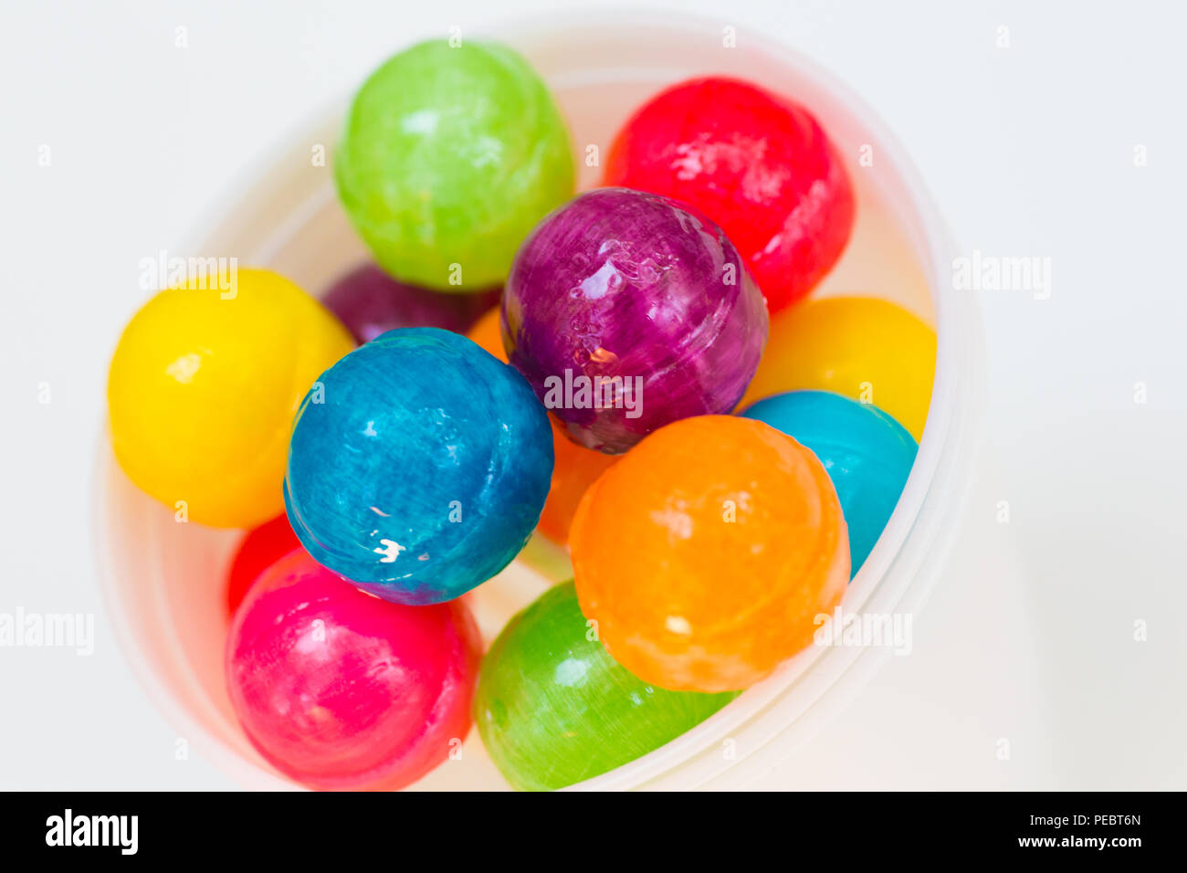 detailed image of colorful rainbow lollipops Stock Photo - Alamy