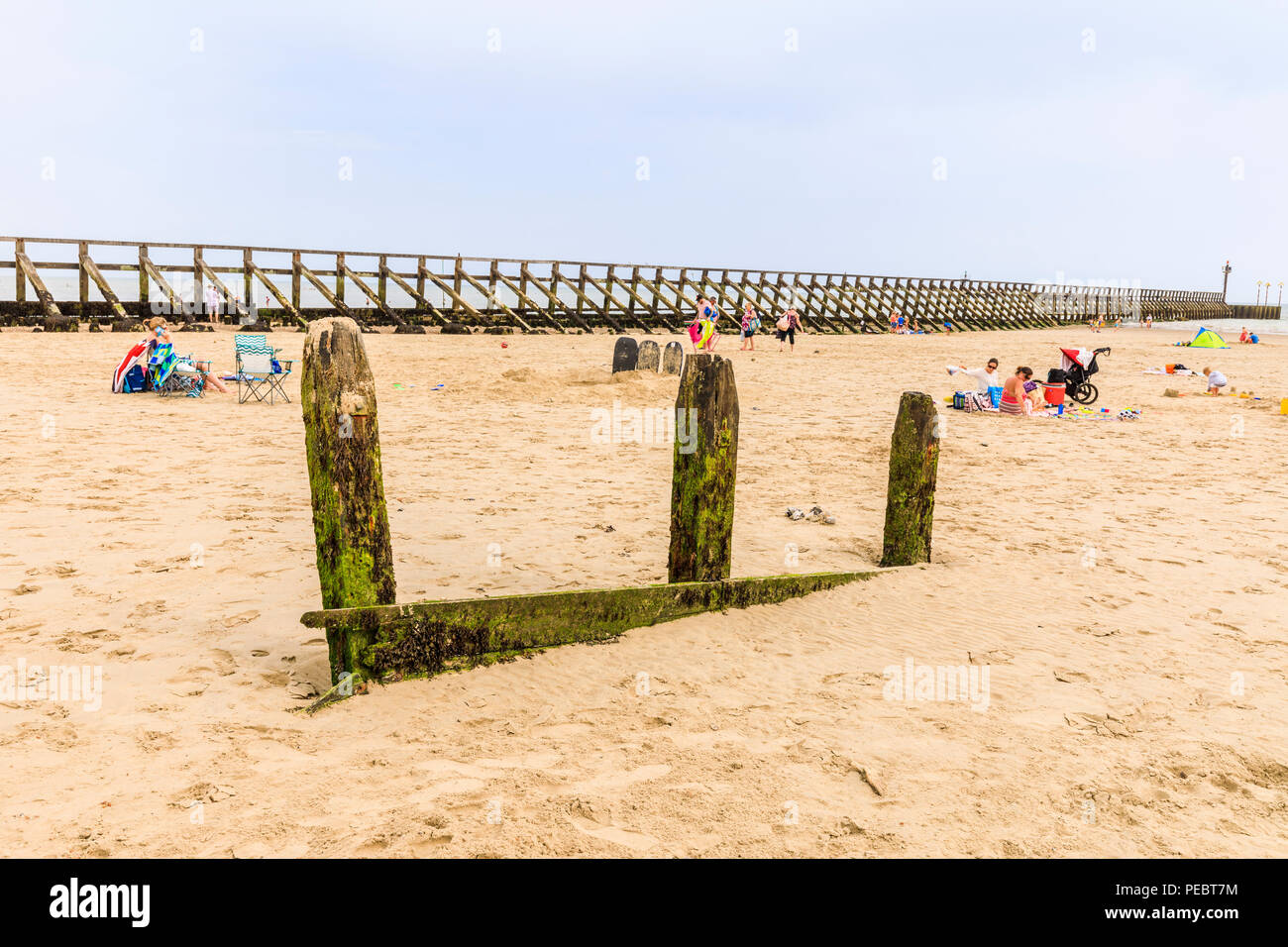 Groynes west beach hi-res stock photography and images - Alamy