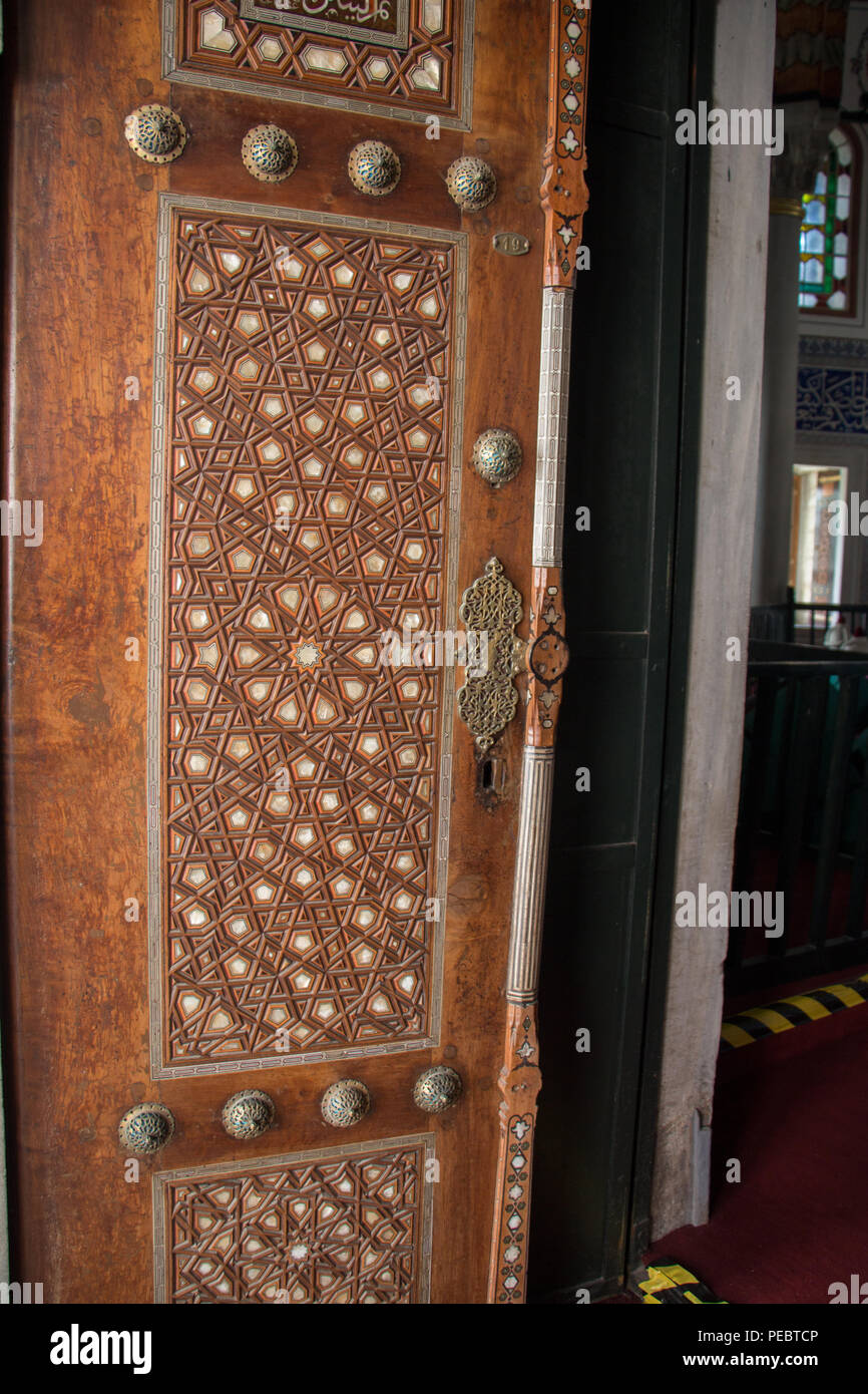 Ottoman Turkish art with geometric patterns on surfaces Stock Photo - Alamy